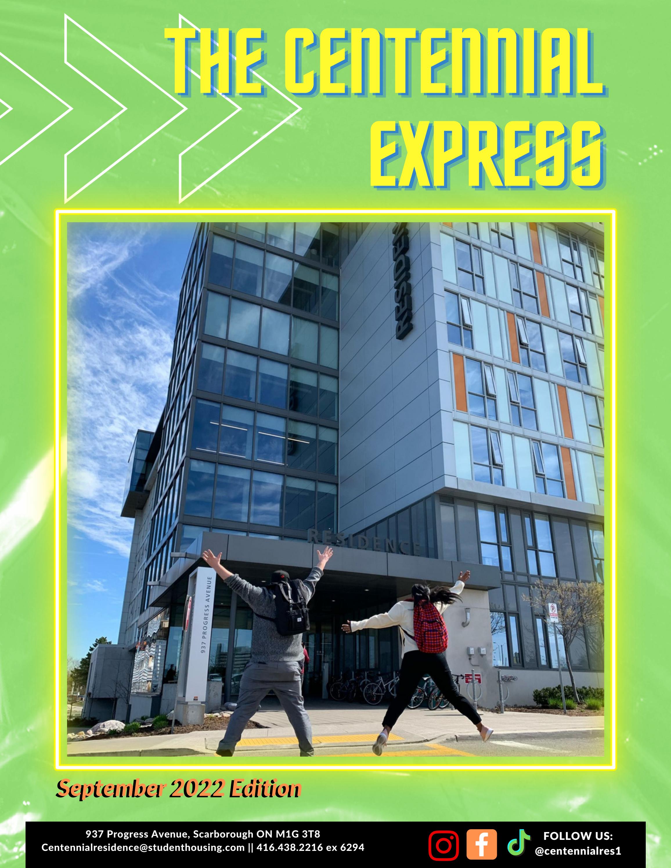 The Centennial Express | September 2022 Newsletter by Canadian Campus ...