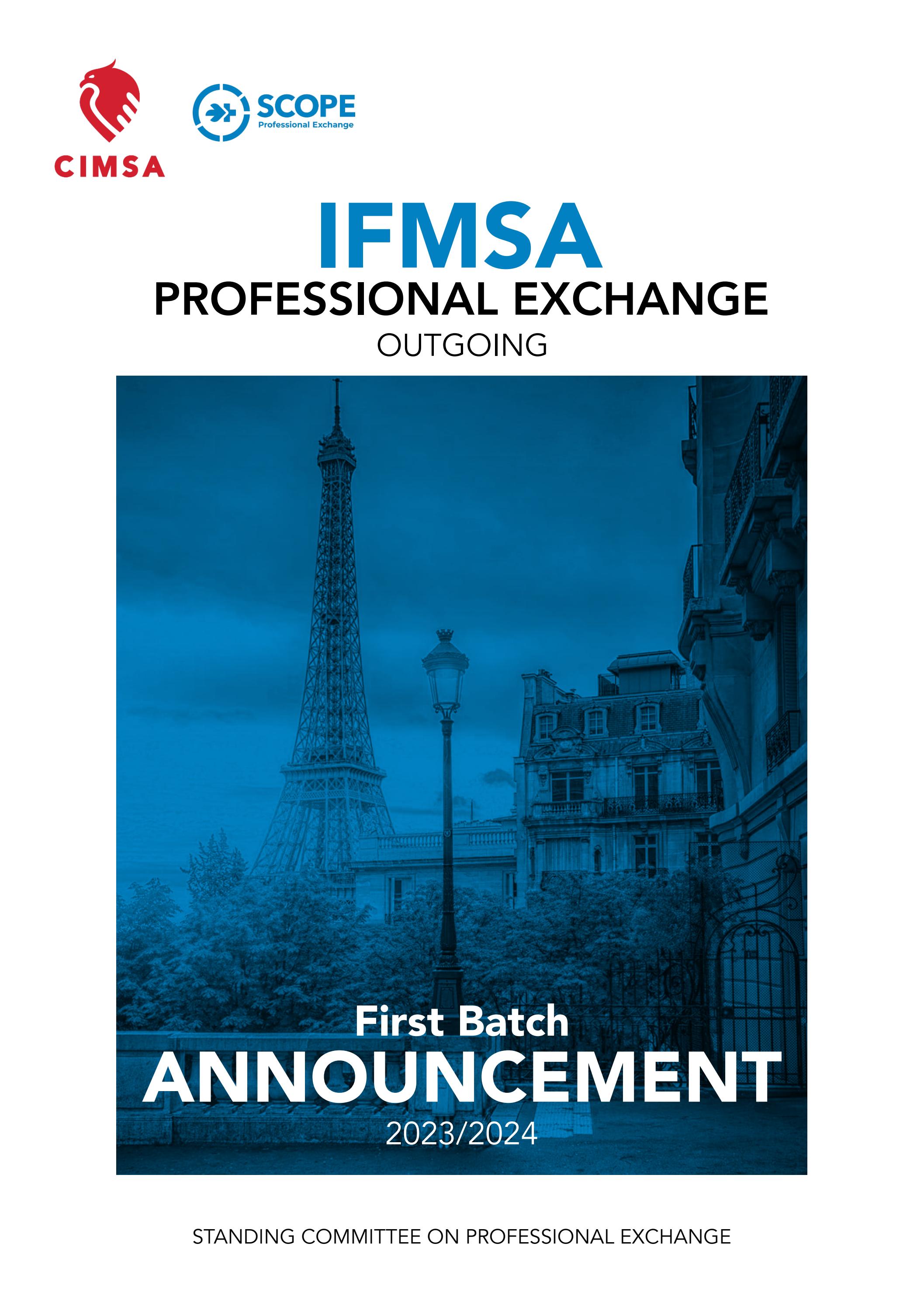 1ST BATCH ANNOUNCEMENT EXCHANGE 2023/2024 by SCOPE CIMSA - Issuu