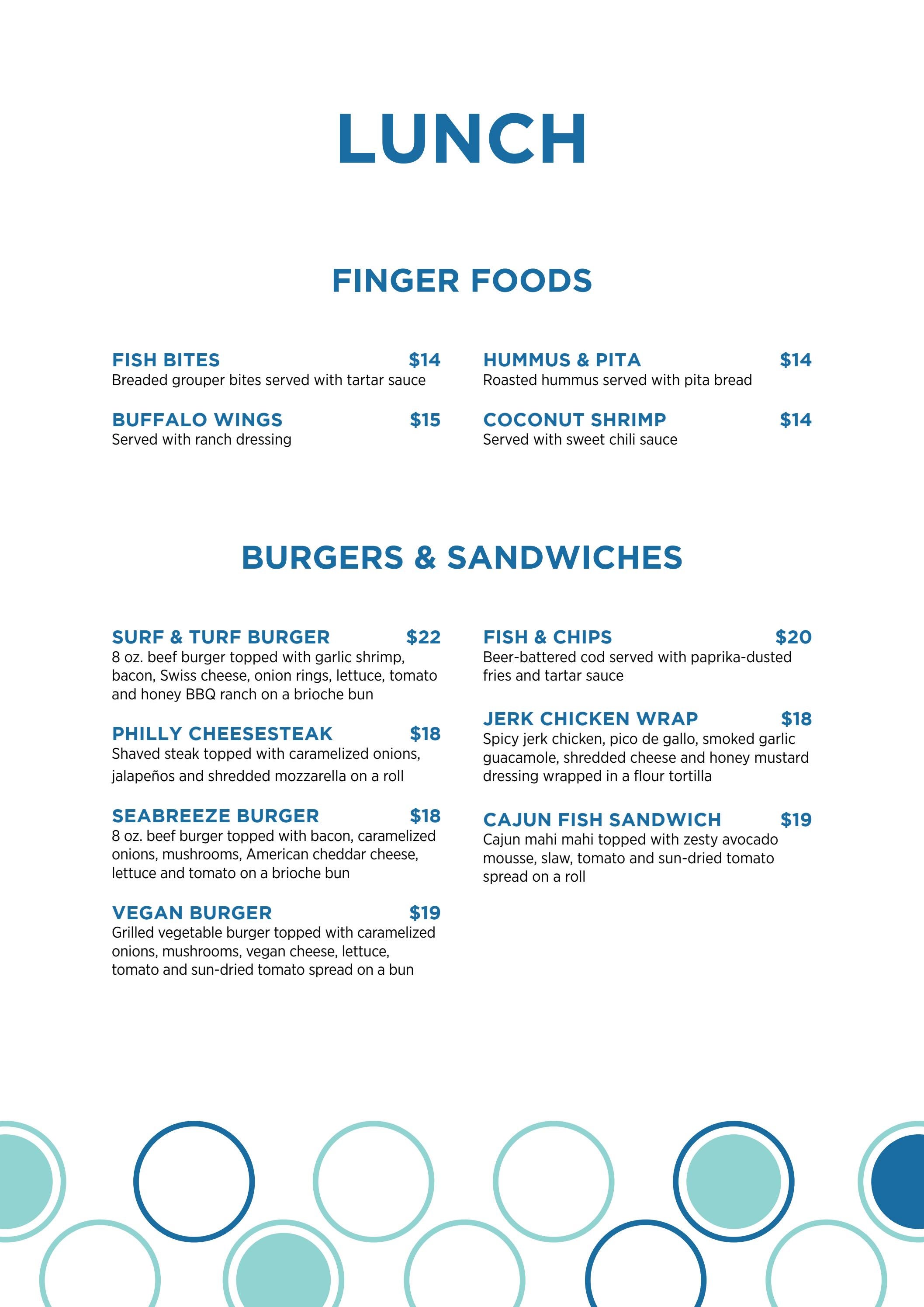 Seabreeze Menu by Divi Resorts - Issuu