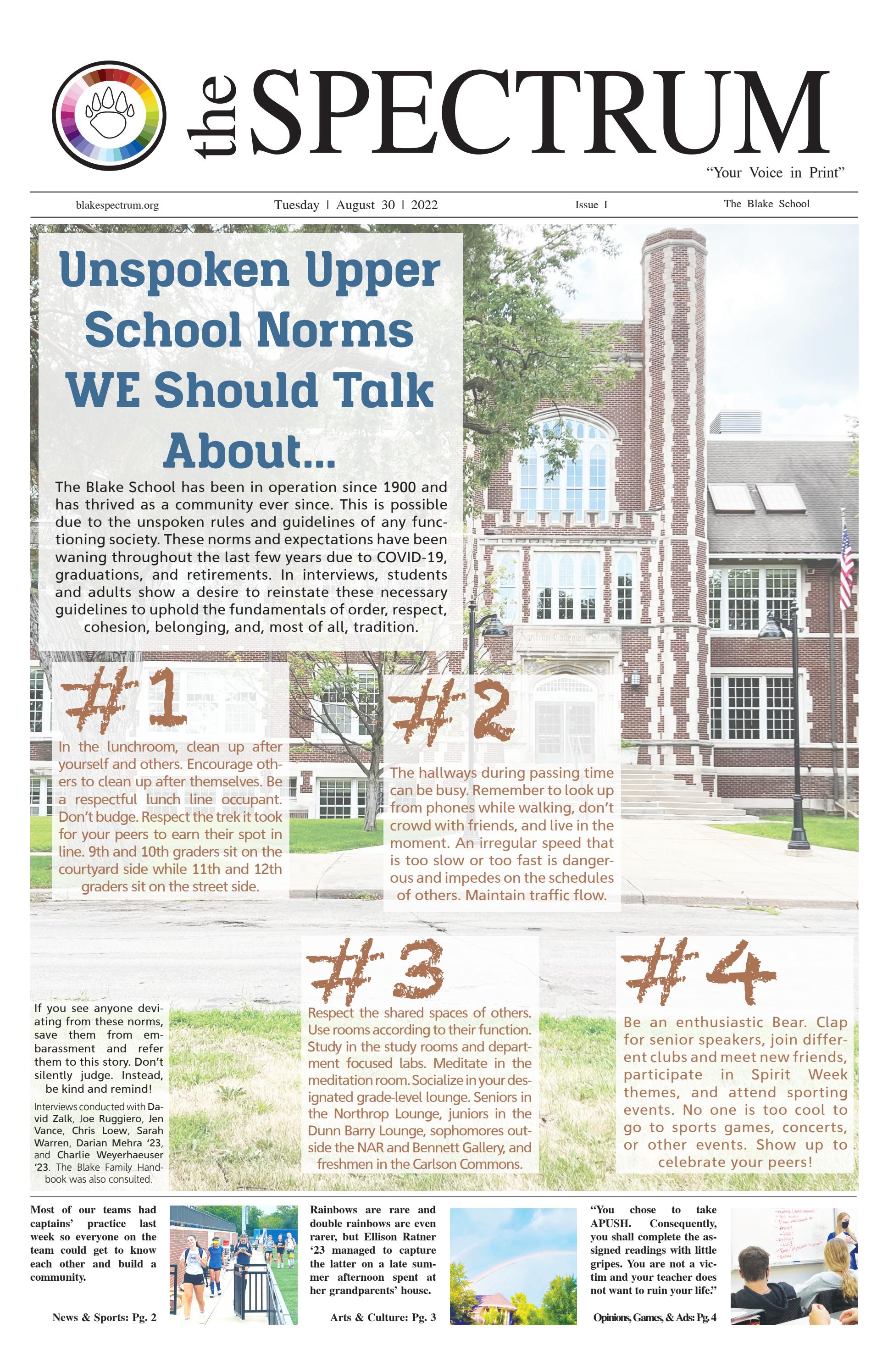 The Spectrum Newspaper August 2022 by Spectrum Newspaper - Issuu