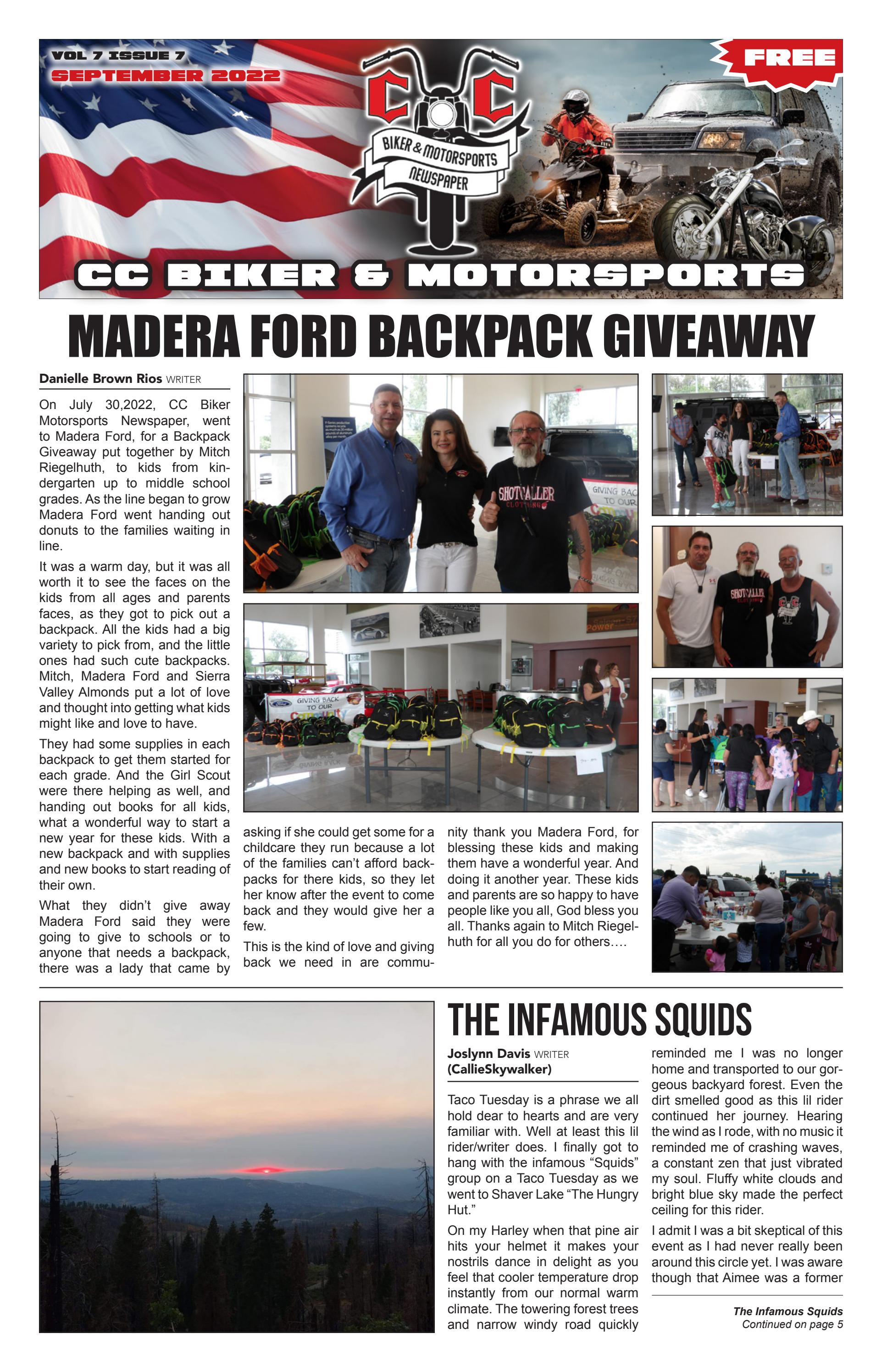 September 2022 CC Biker and Motorsports Newspaper by CC Biker and ...