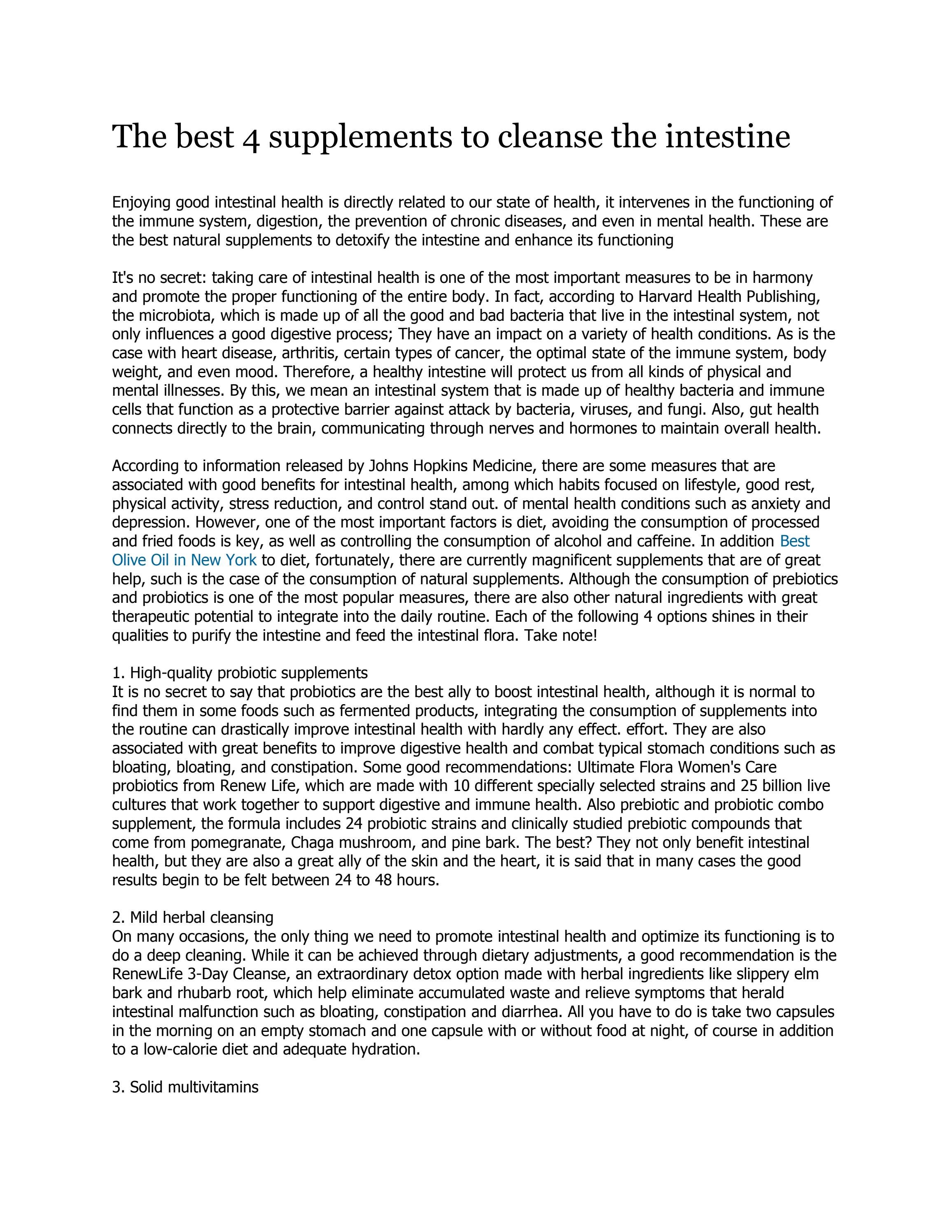 The best 4 supplements to cleanse the intestine by Mike Lala - Issuu