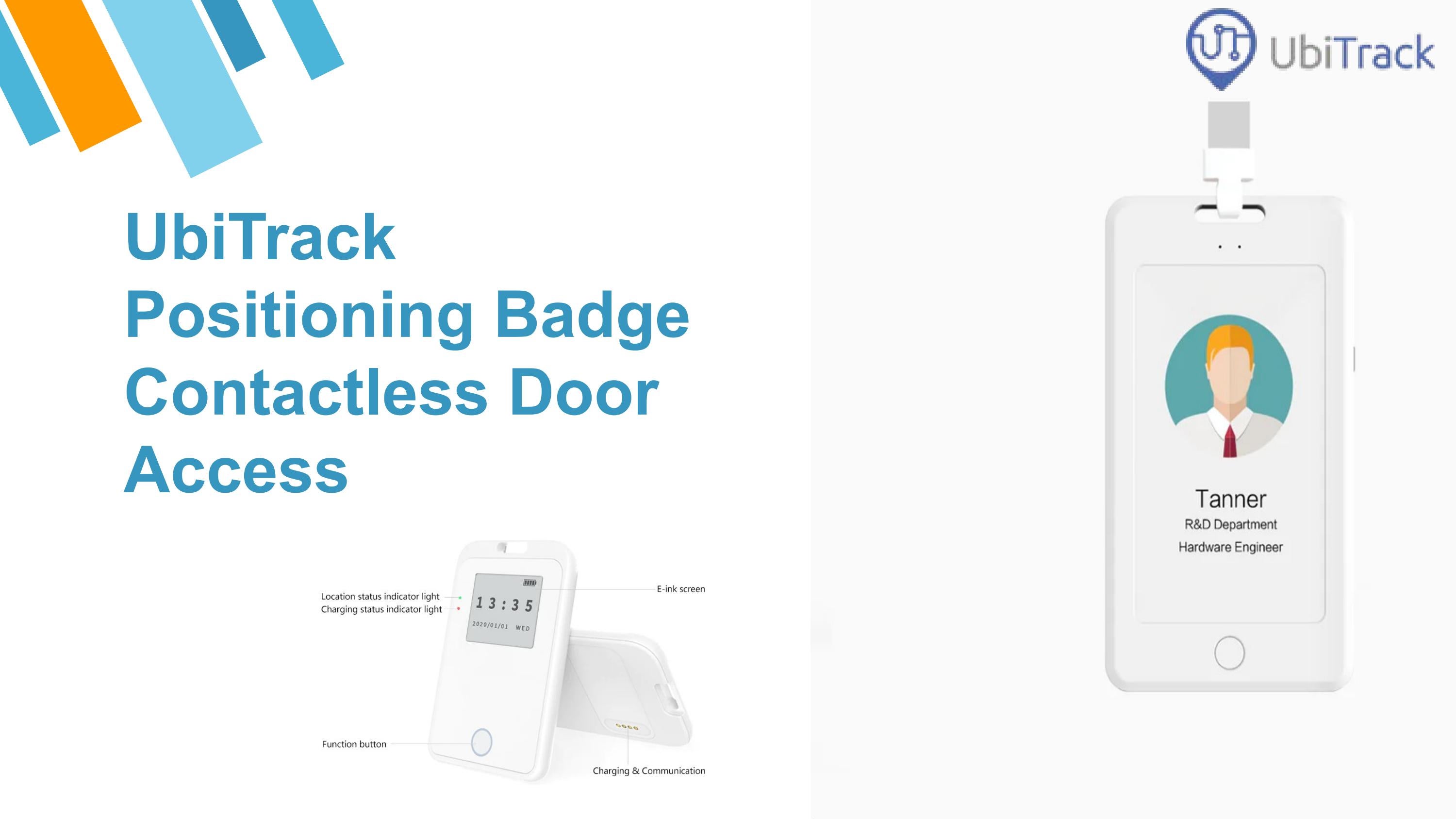 Smart Positioning Badge With Screen | Contactless Door Access by ...