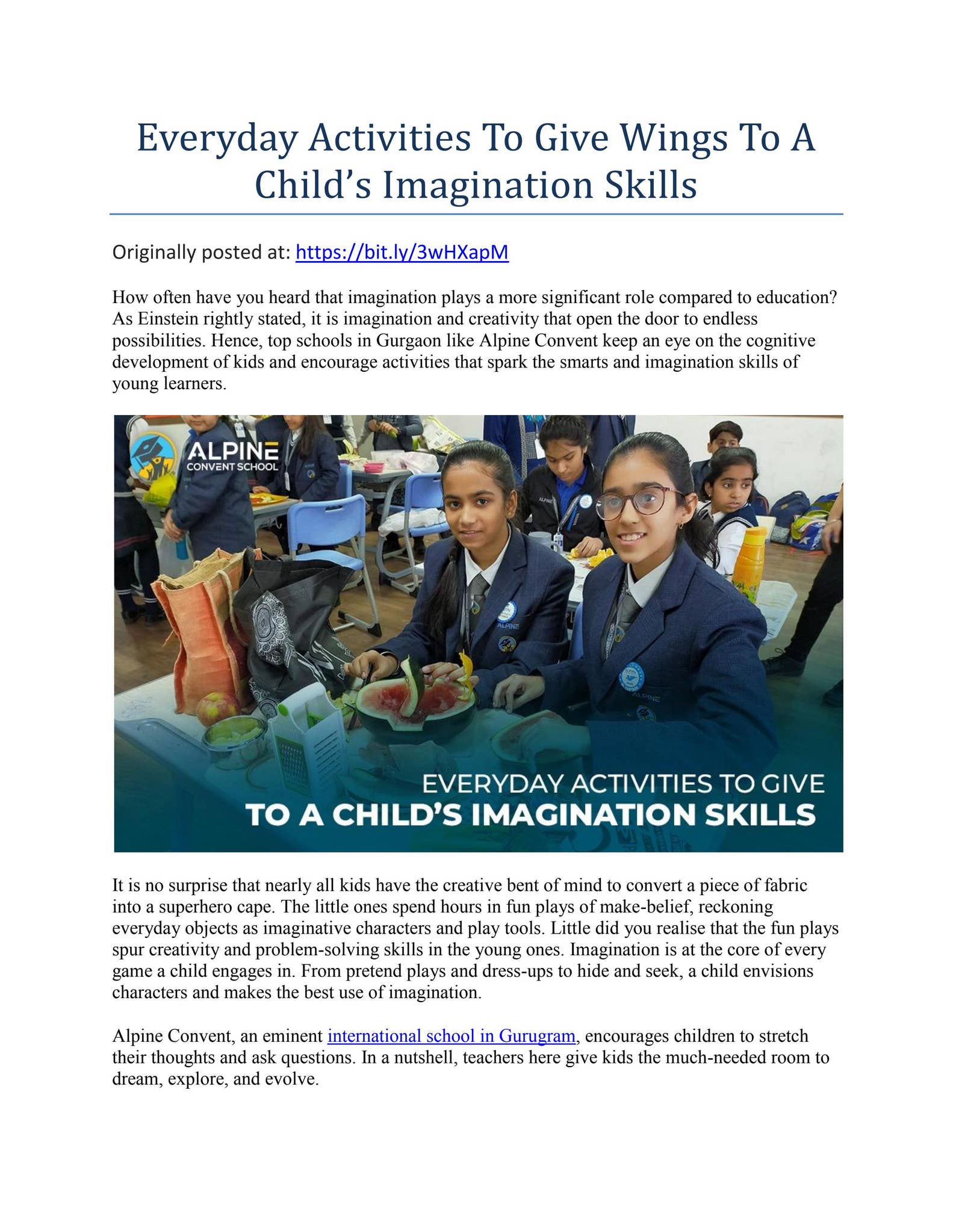 Everyday Activities To Give Wings To A Child’s Imagination Skills by ...