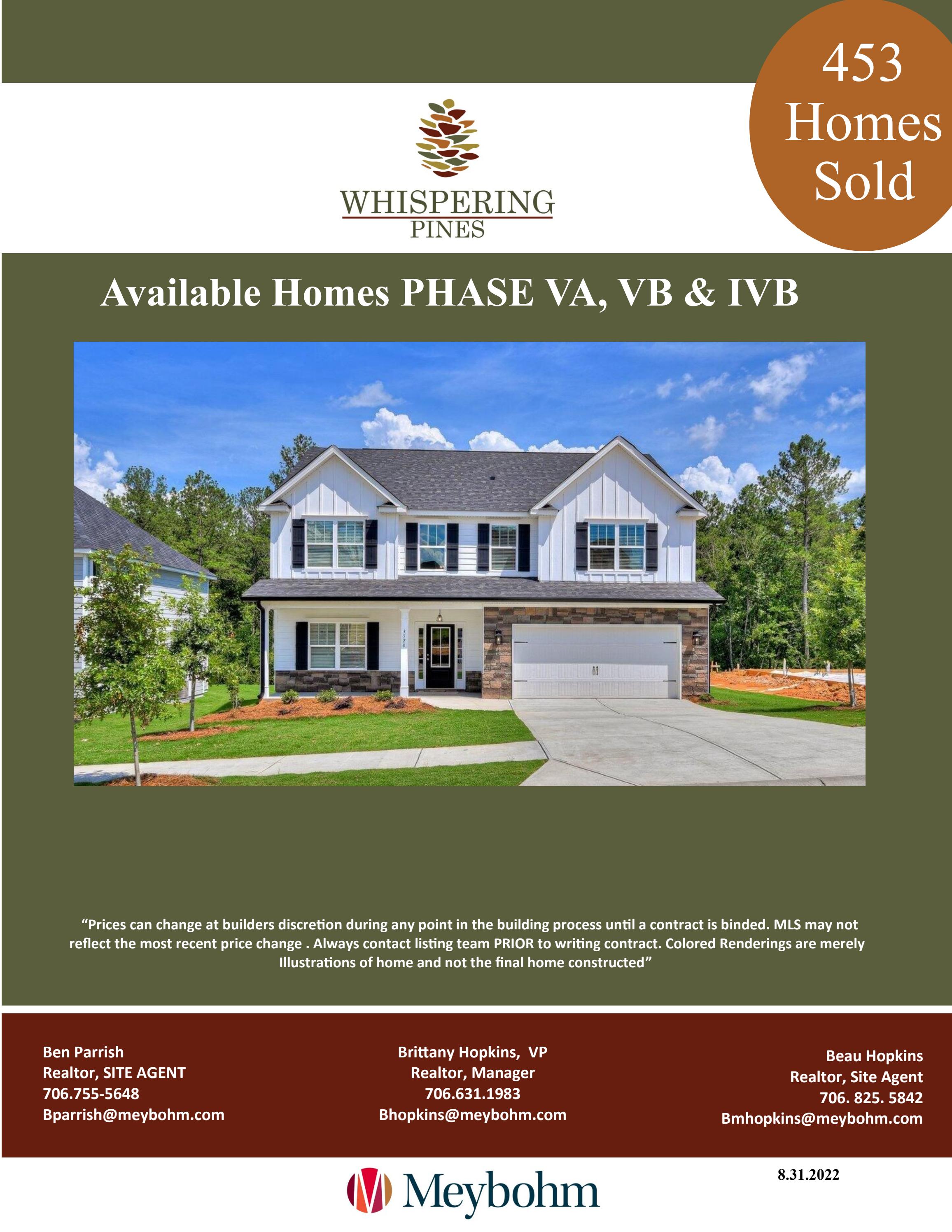 Whispering Pines Inventory Flyer Phases VA_VB and IVB 8_31_2022 by ...