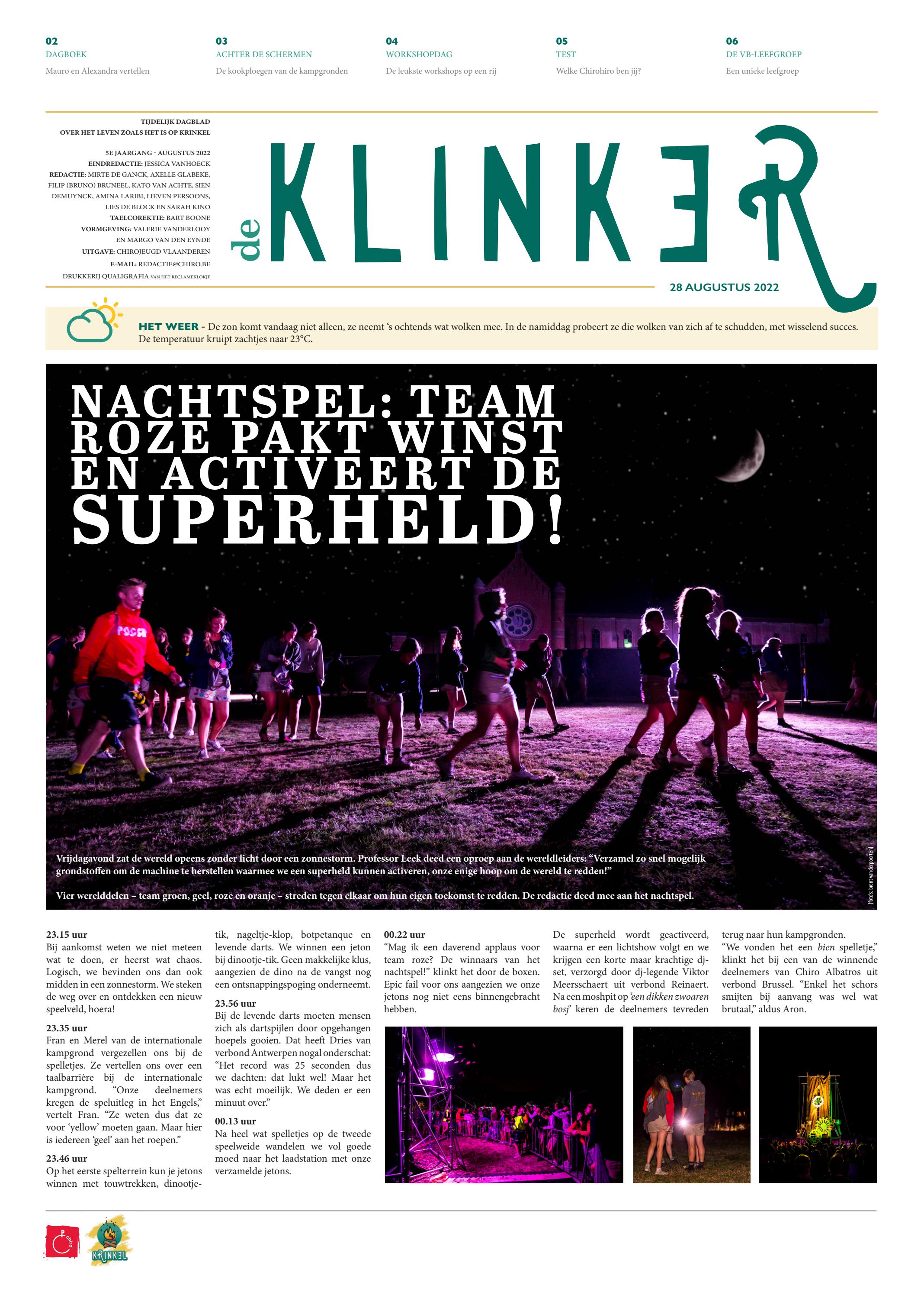Klinker 2022 - 28 augustus by Chirojeugd Vlaanderen - Issuu
