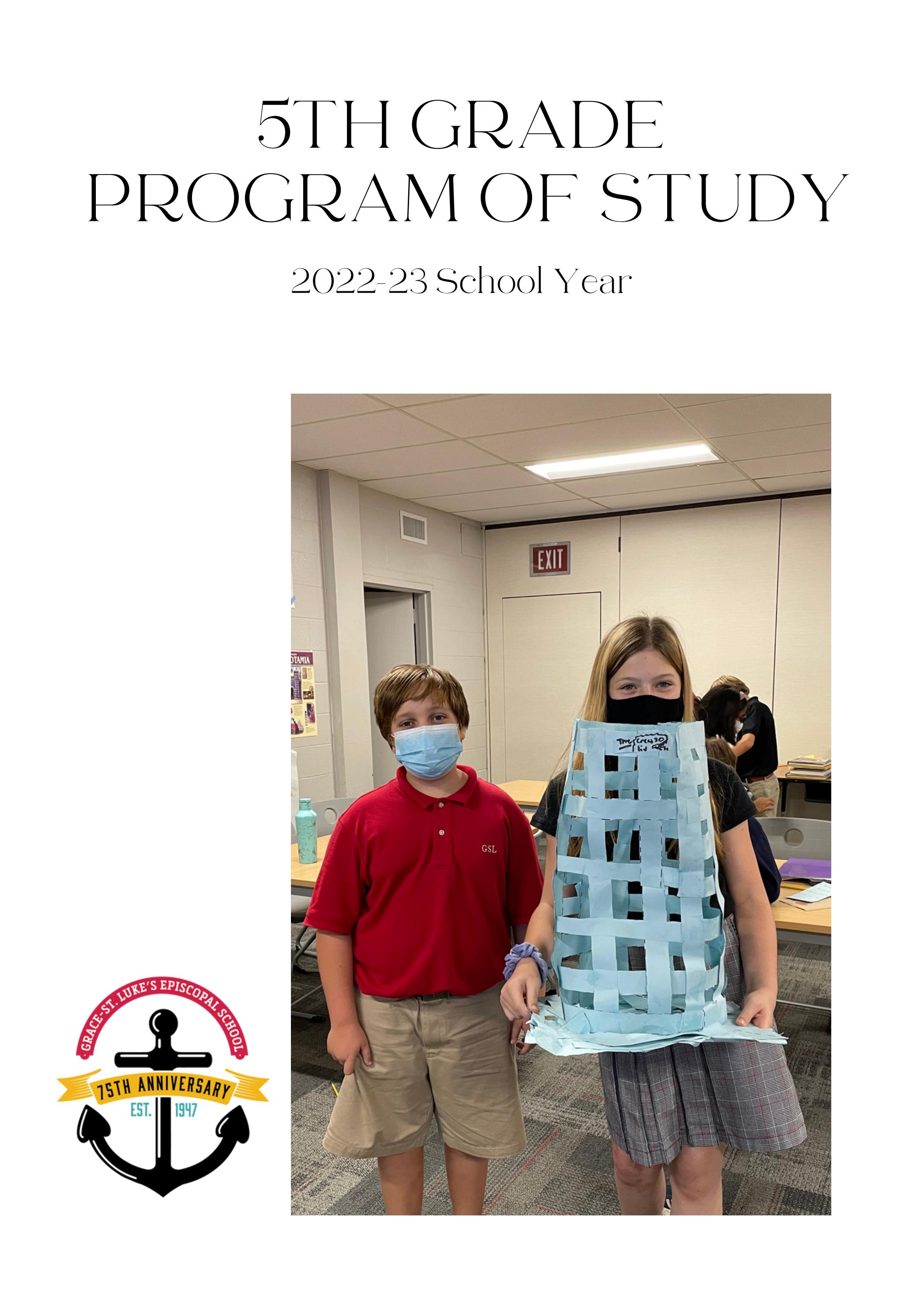 5th Grade Program of Study by Grace-St. Luke's Episcopal School - Issuu