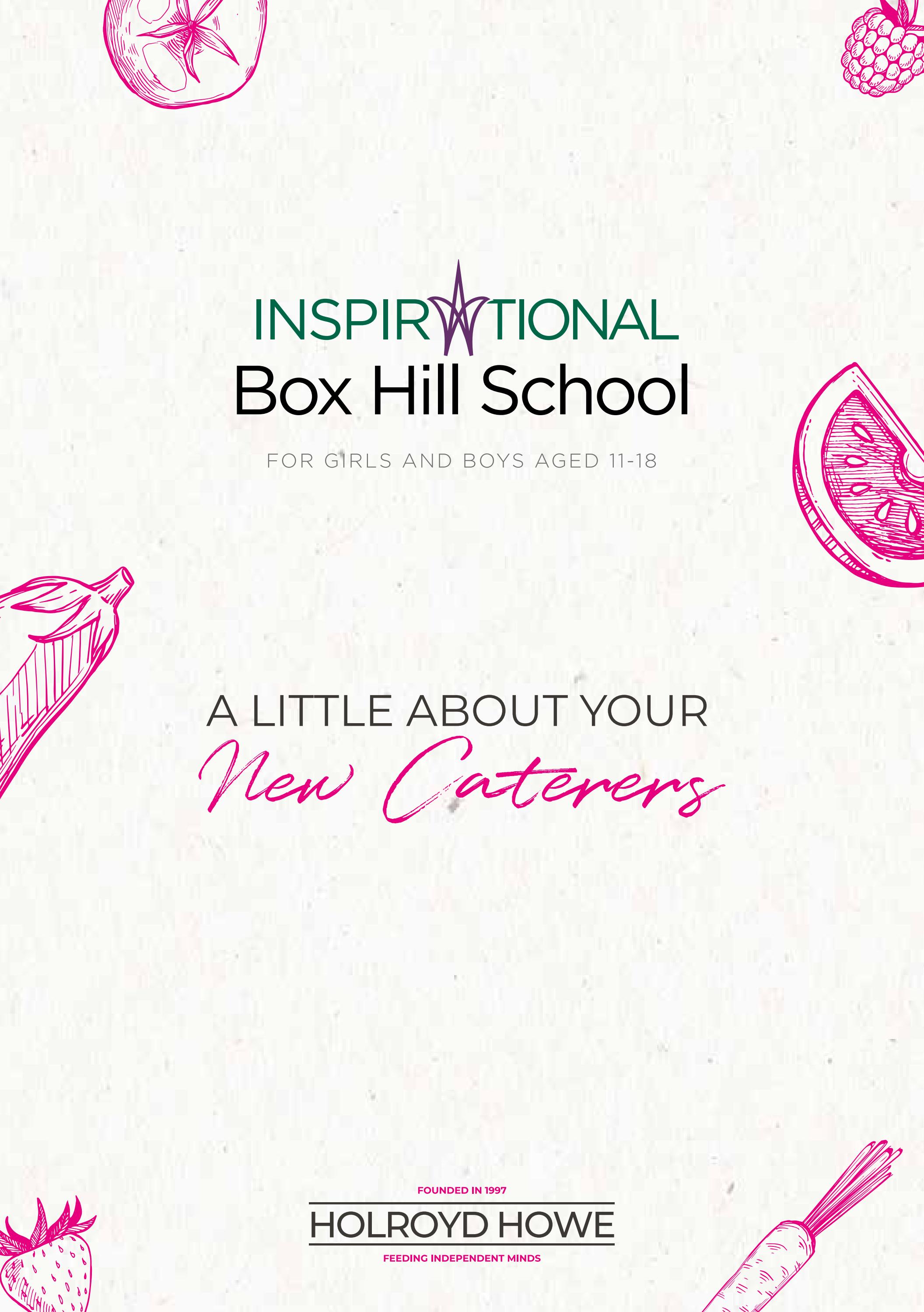 Box Hill School Catering Booklet by Box Hill School - Issuu