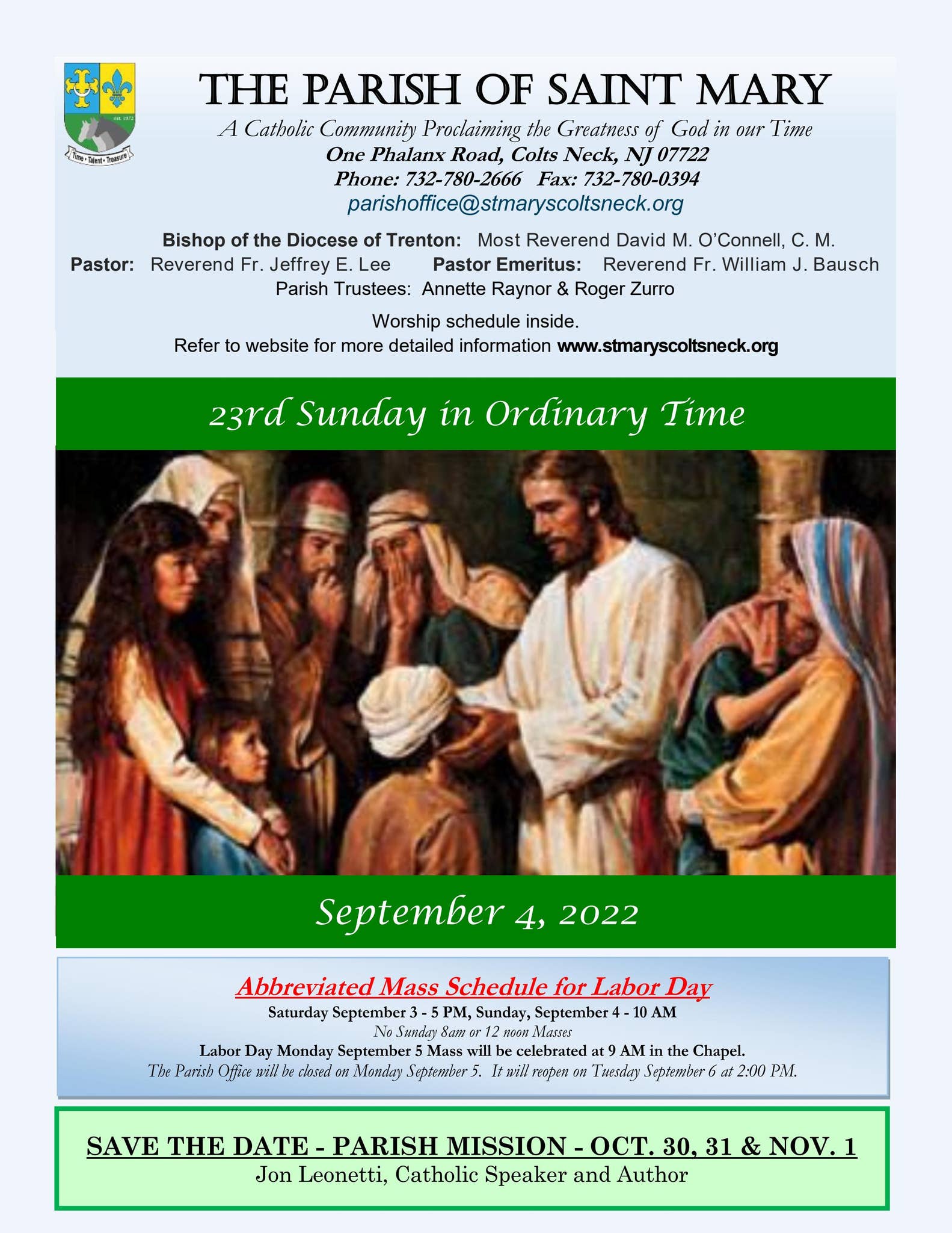 September 4, 2022 - The Twenty-Third Sunday Ordinary Time by The Parish ...