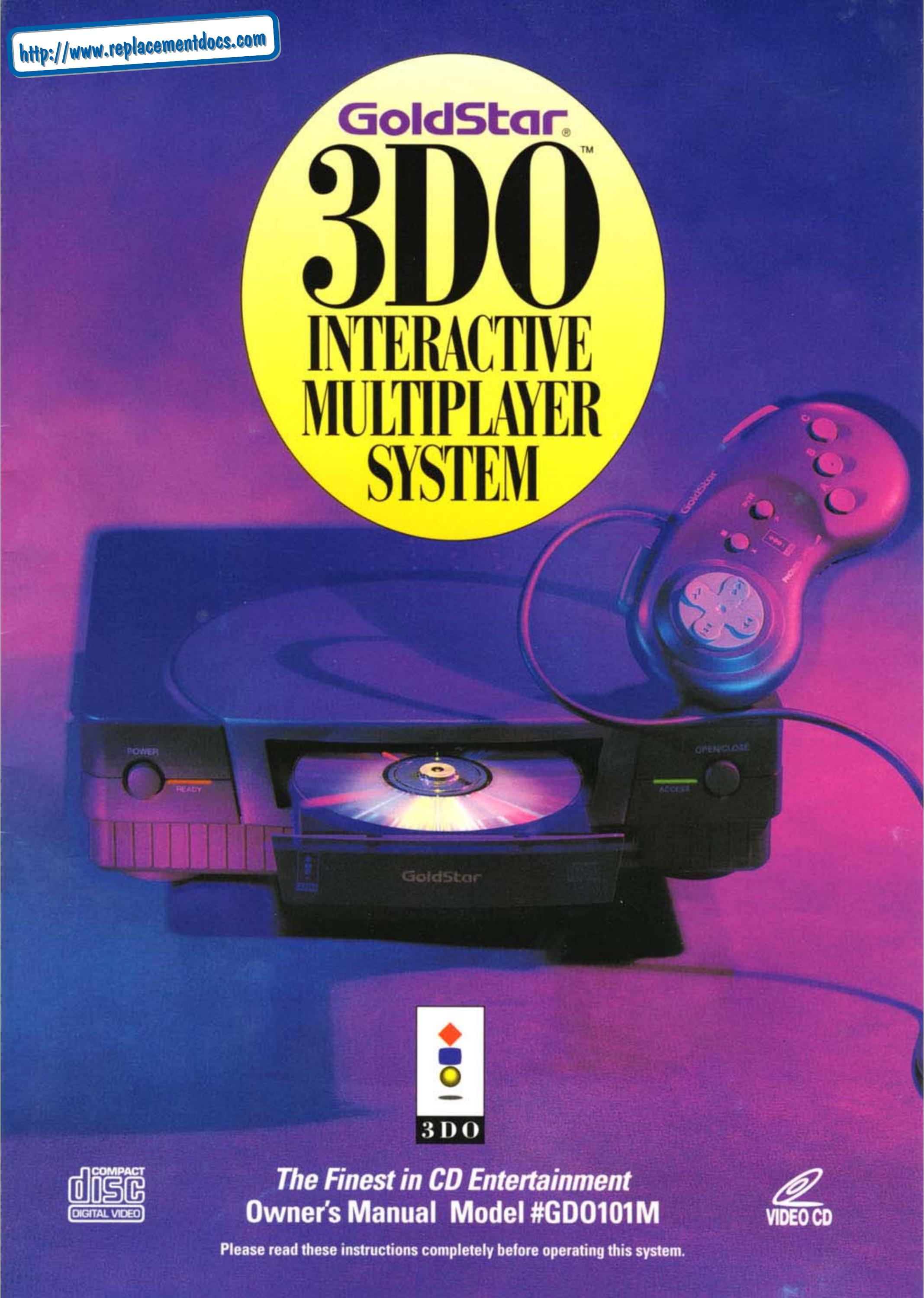 Manual de Consola 3DO de Goldstar by Historia y Arqueología - Issuu