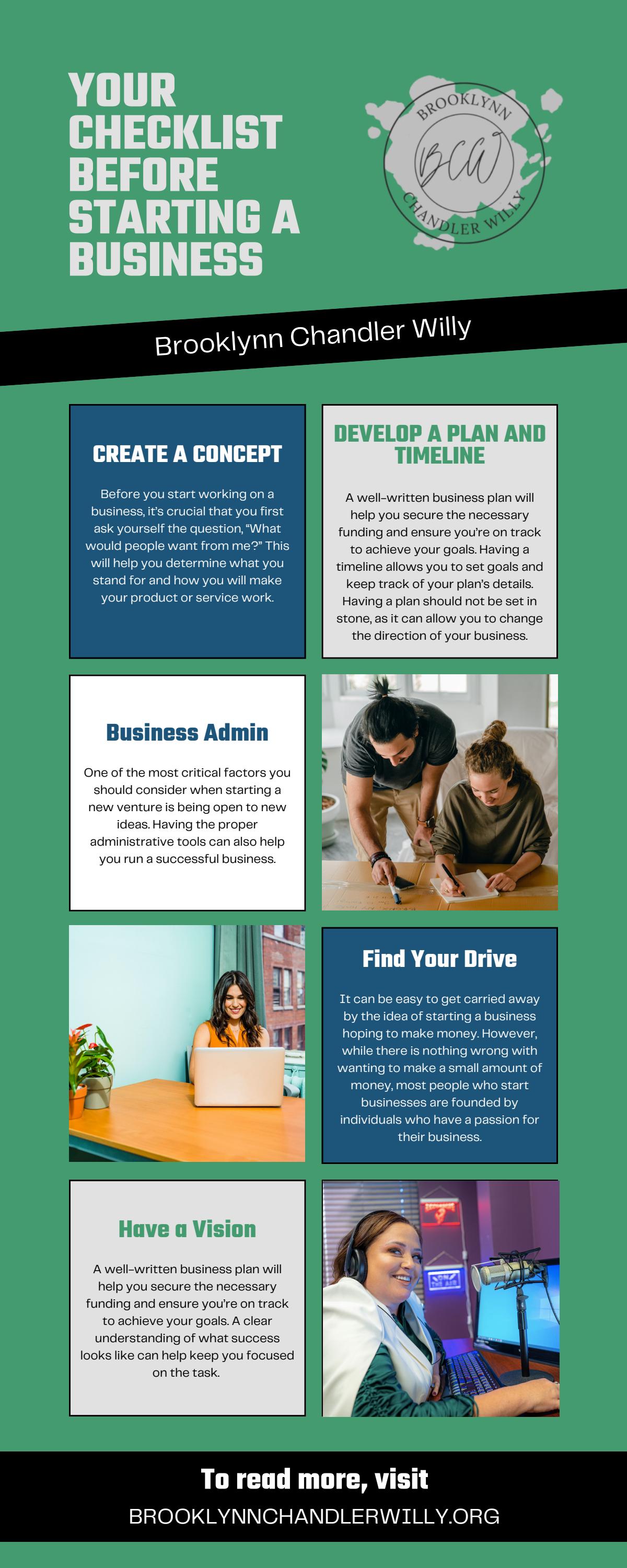 Brooklynn Chandler Willy | Your Checklist Before Starting a Business by ...