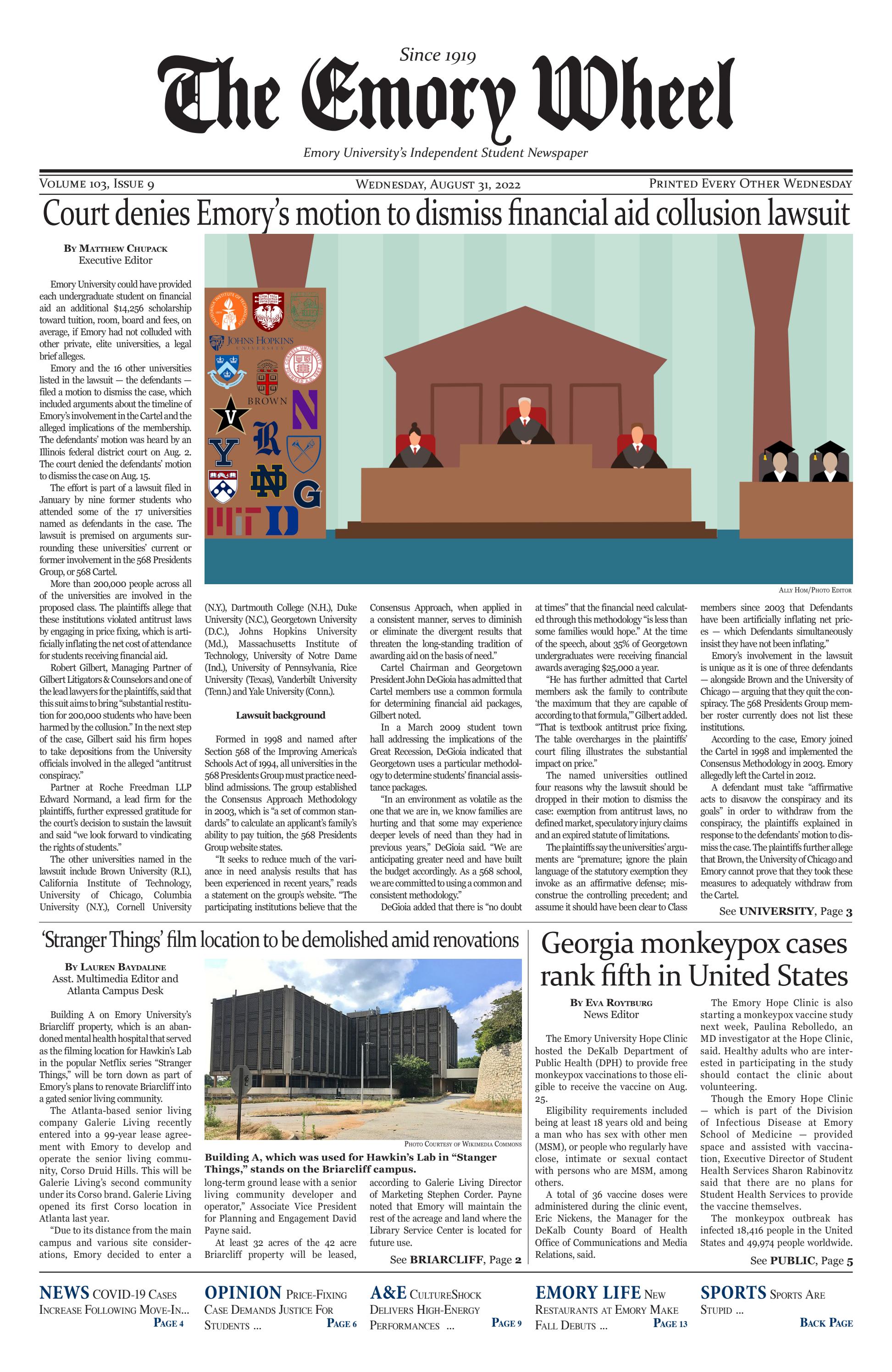 August 31, 2022 by The Emory Wheel - Issuu