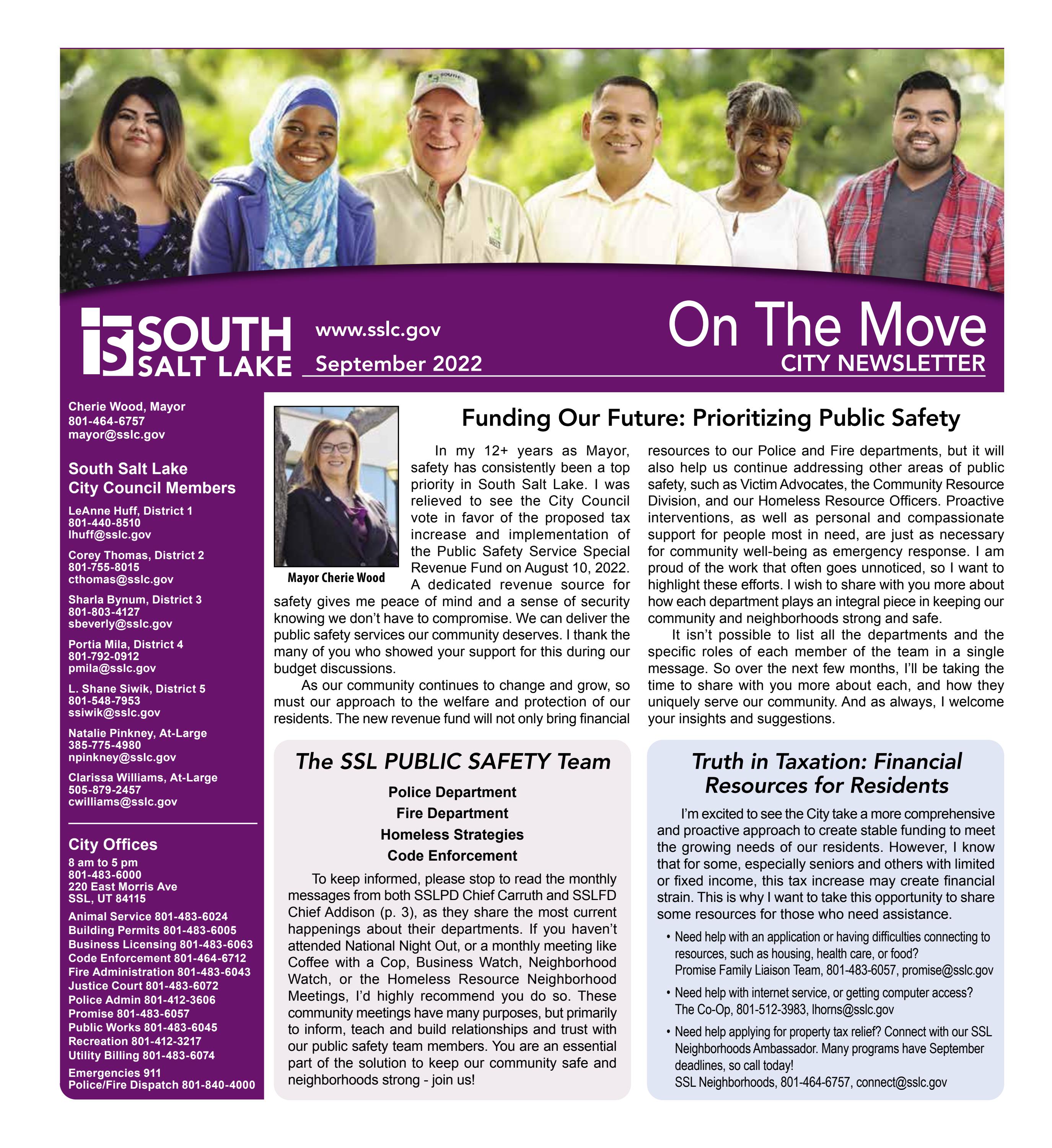 South Salt Lake City Newsletter | September 2022 by The City Journals ...