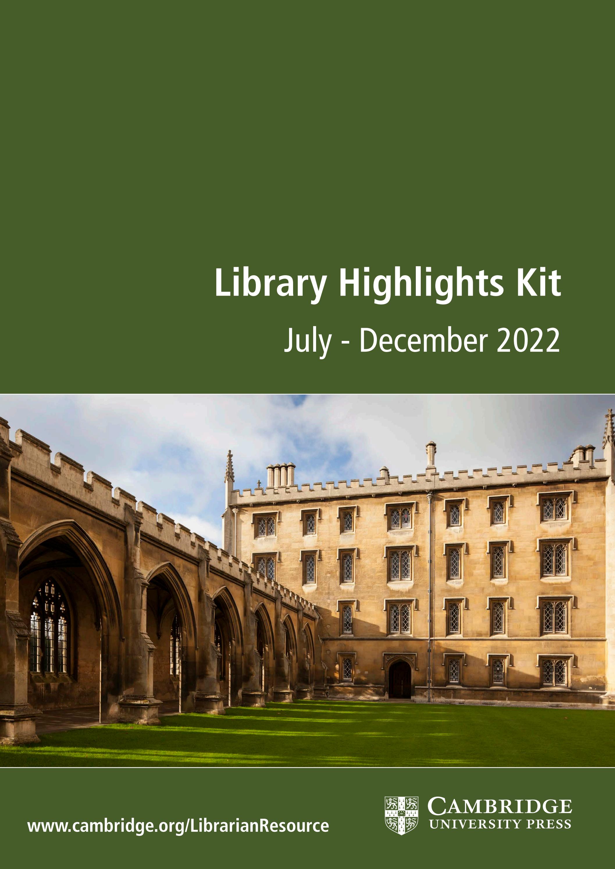 Library Highlights Kit Jul - Dec 2022 by Cambridge University Press ...