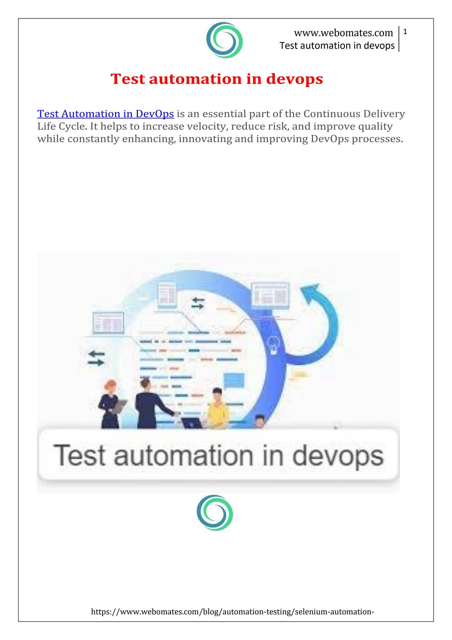 Test automation in devops by Webomates INC - Issuu