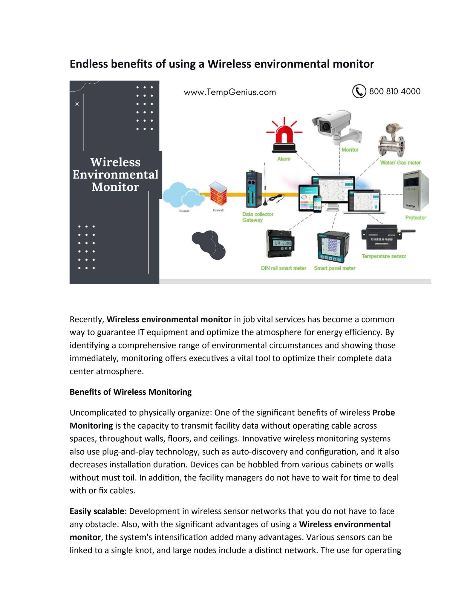 Endless benefits of using a Wireless environmental monitor by ...