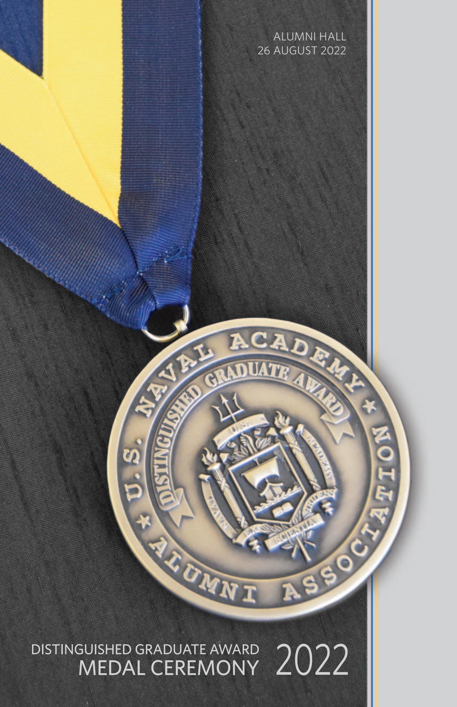 2022 USNA Distinguished Graduate Award Medal Ceremony by U.S. Naval ...