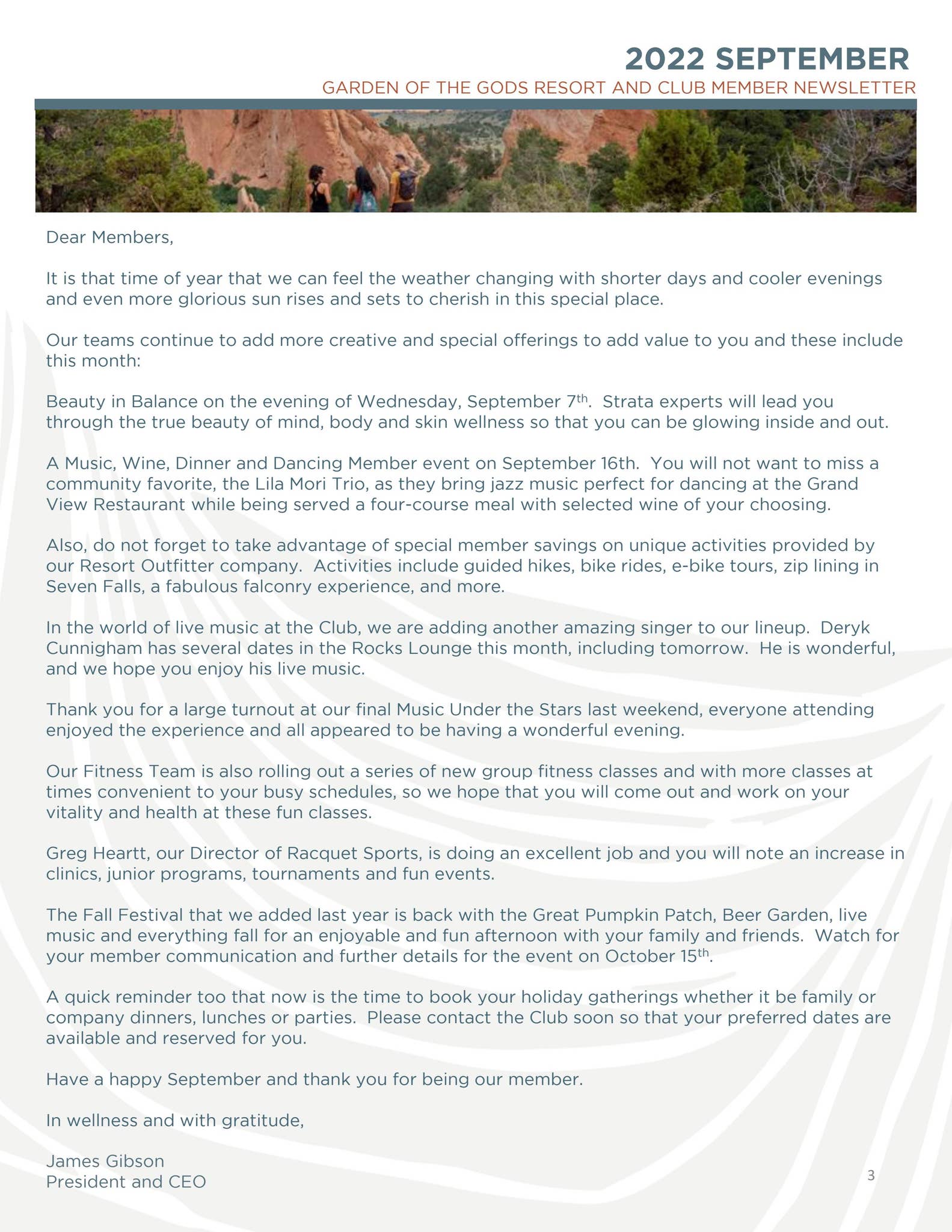 September Club Member Newsletter by gardenofthegodsresortandclub - Issuu