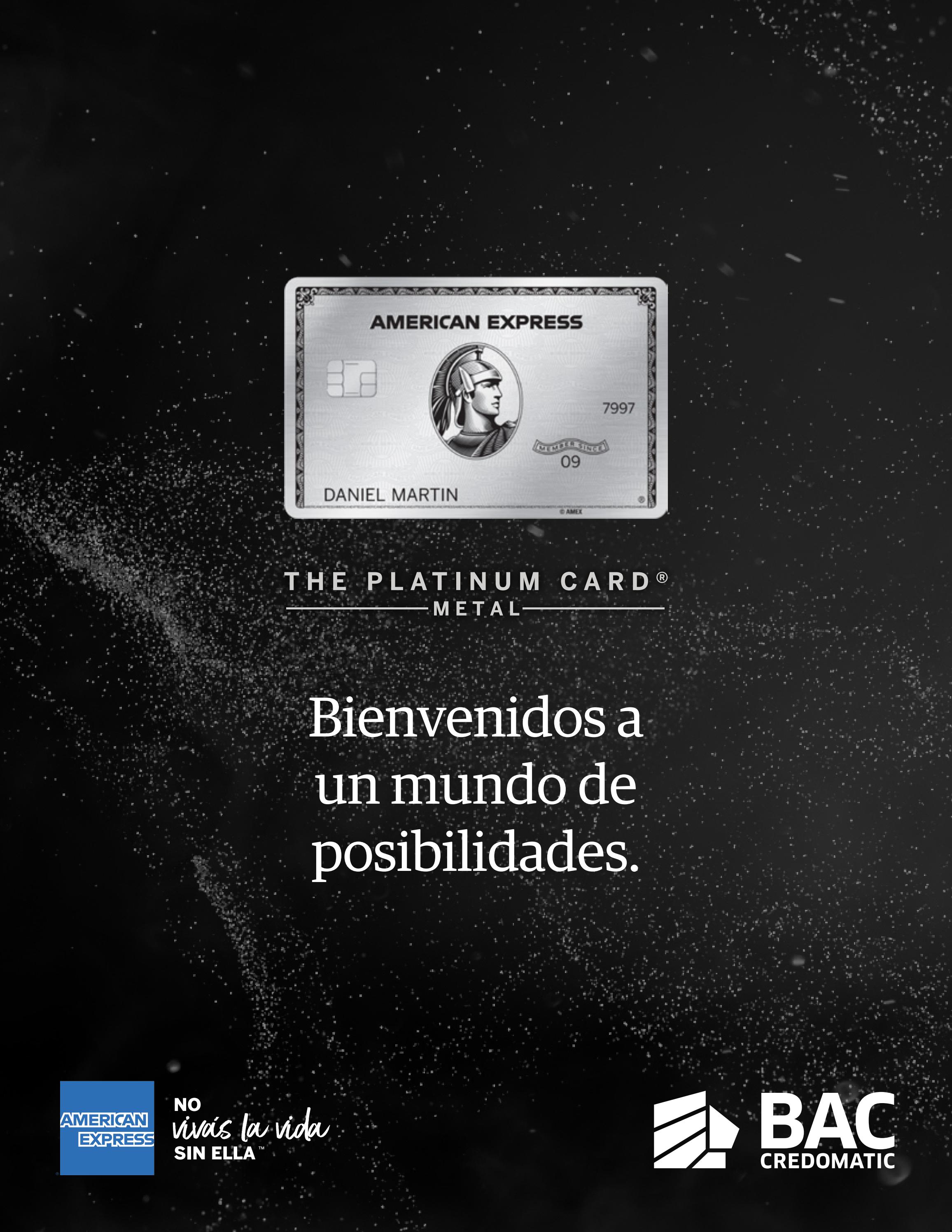 Kit Tarjeta The Platinum Card Metal by BAC | Credomatic - Issuu