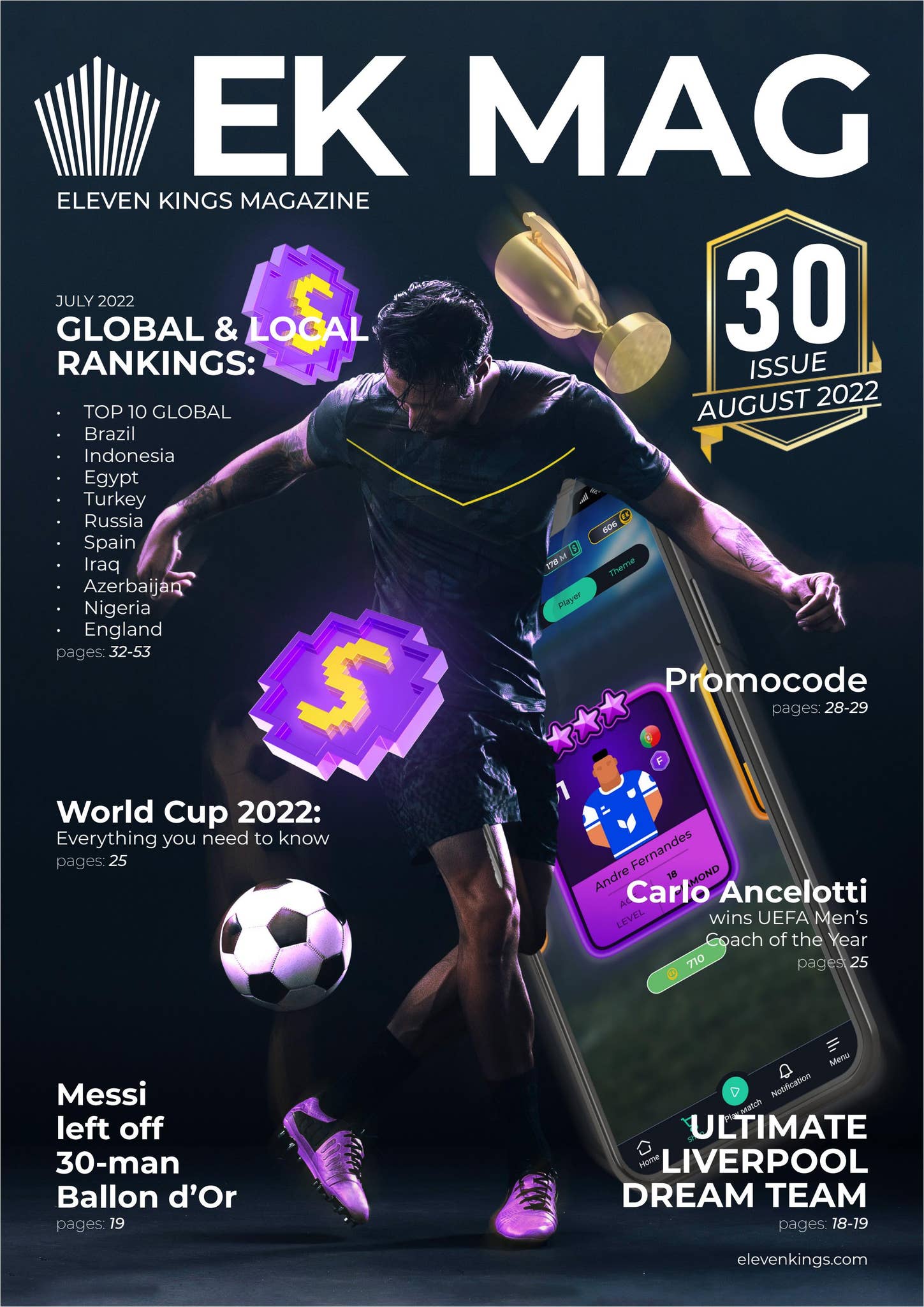 EK MAG - Eleven Kings, Football Game Magazine #30, August 2022 by ...
