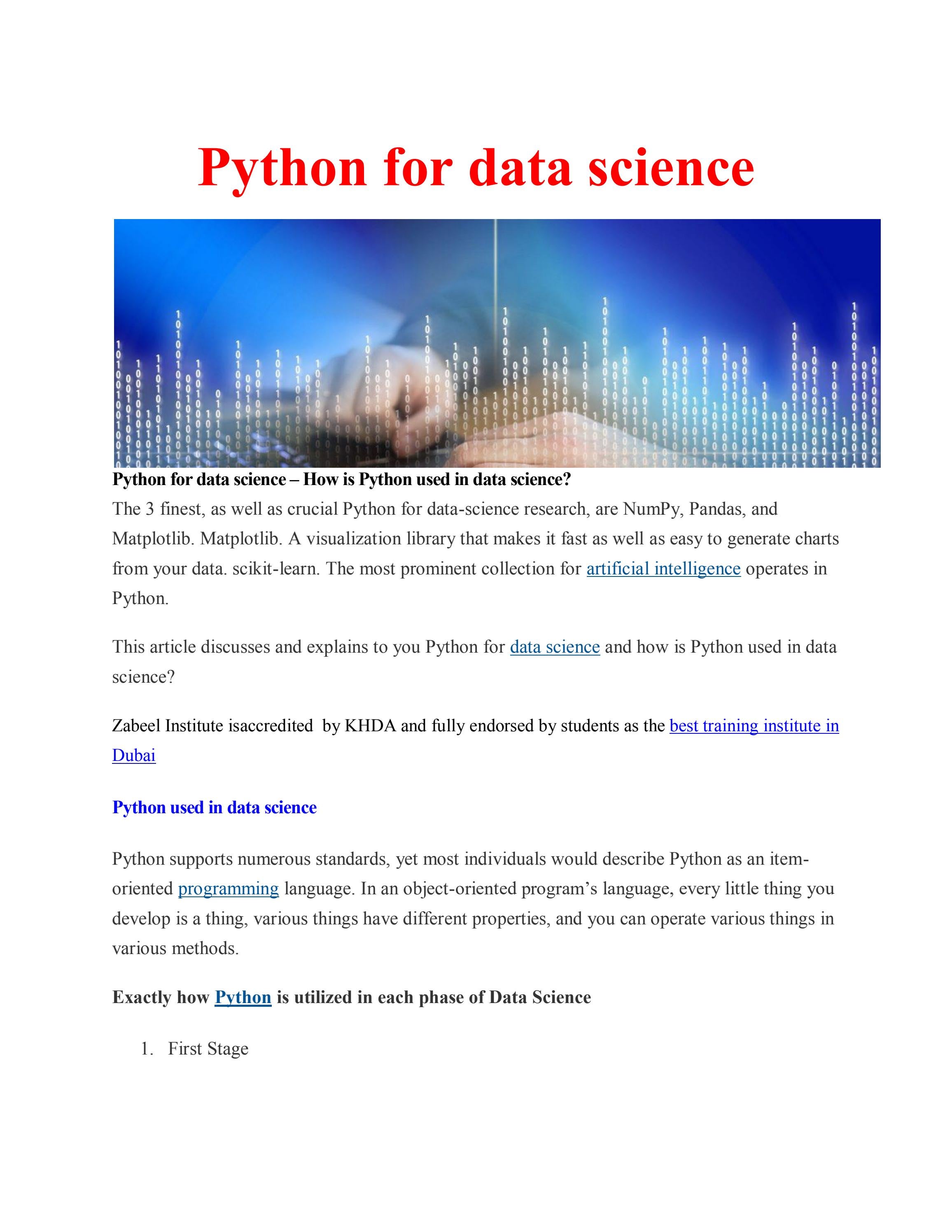 Python for data science by Rankertopanwar - Issuu