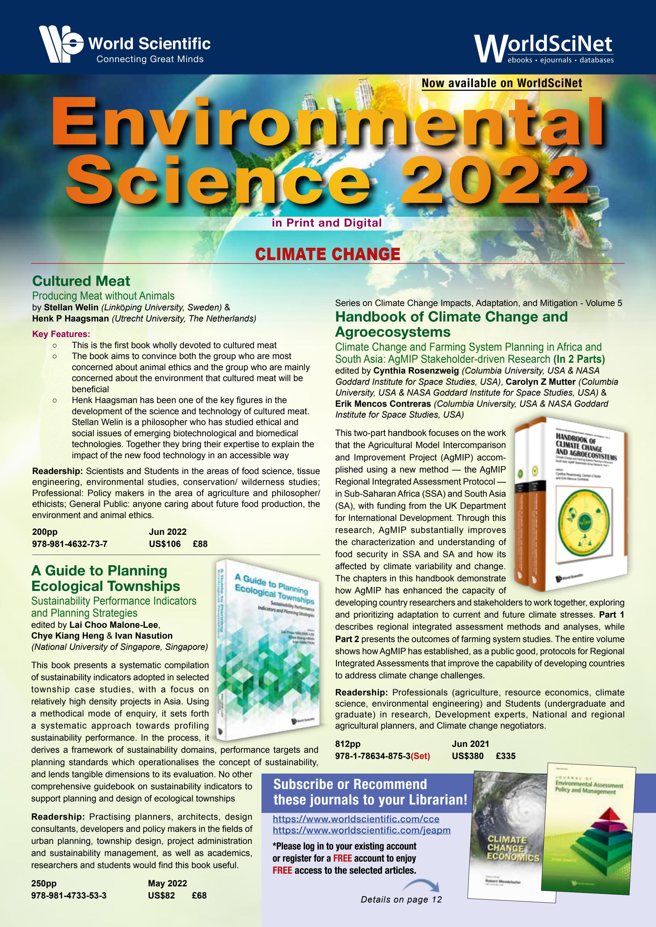 World Scientific Environmental Science 2022 by africaconnection - Issuu