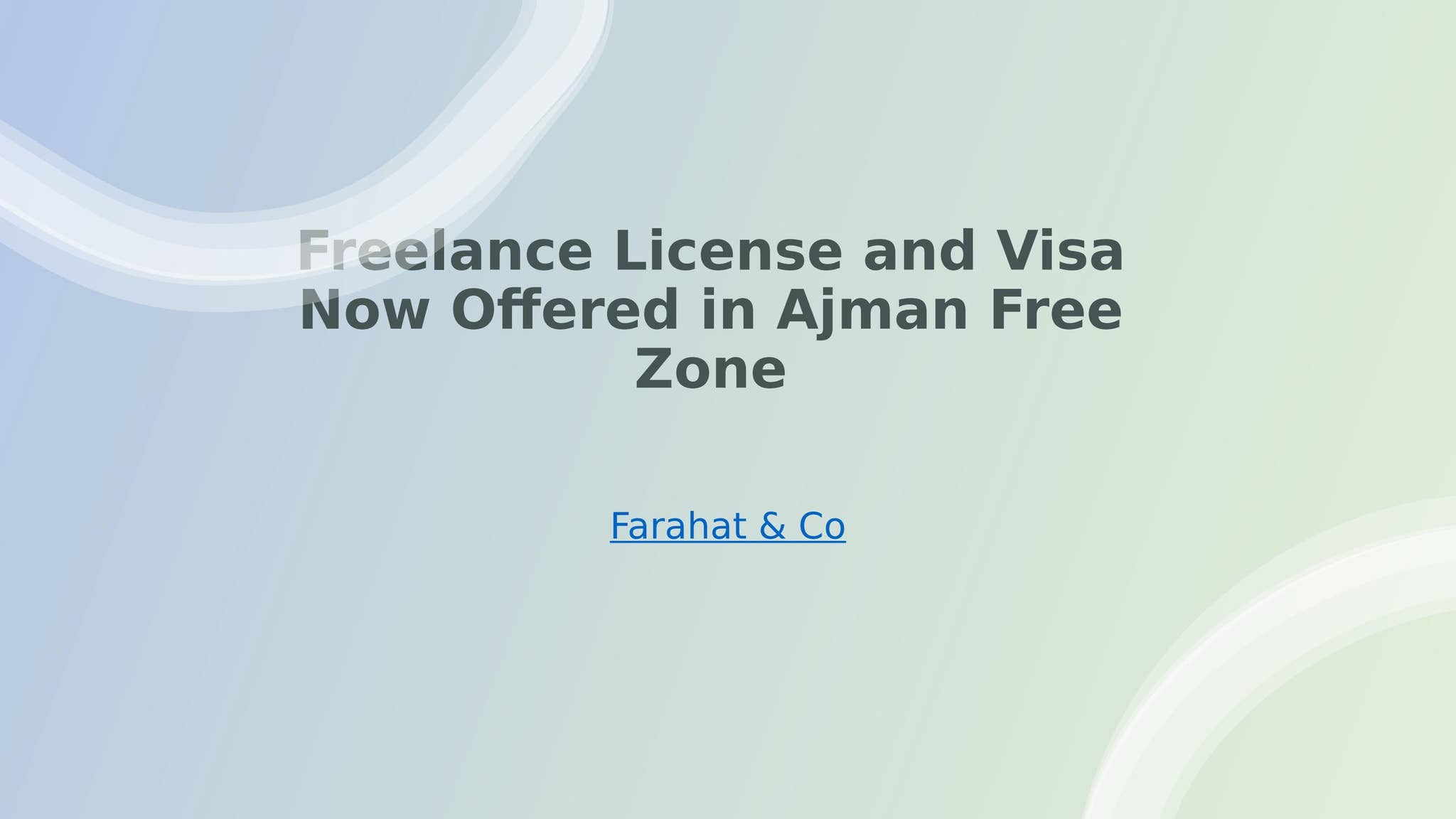 Freelance License and Visa Now Offered in Ajman by Selen Demir - Issuu