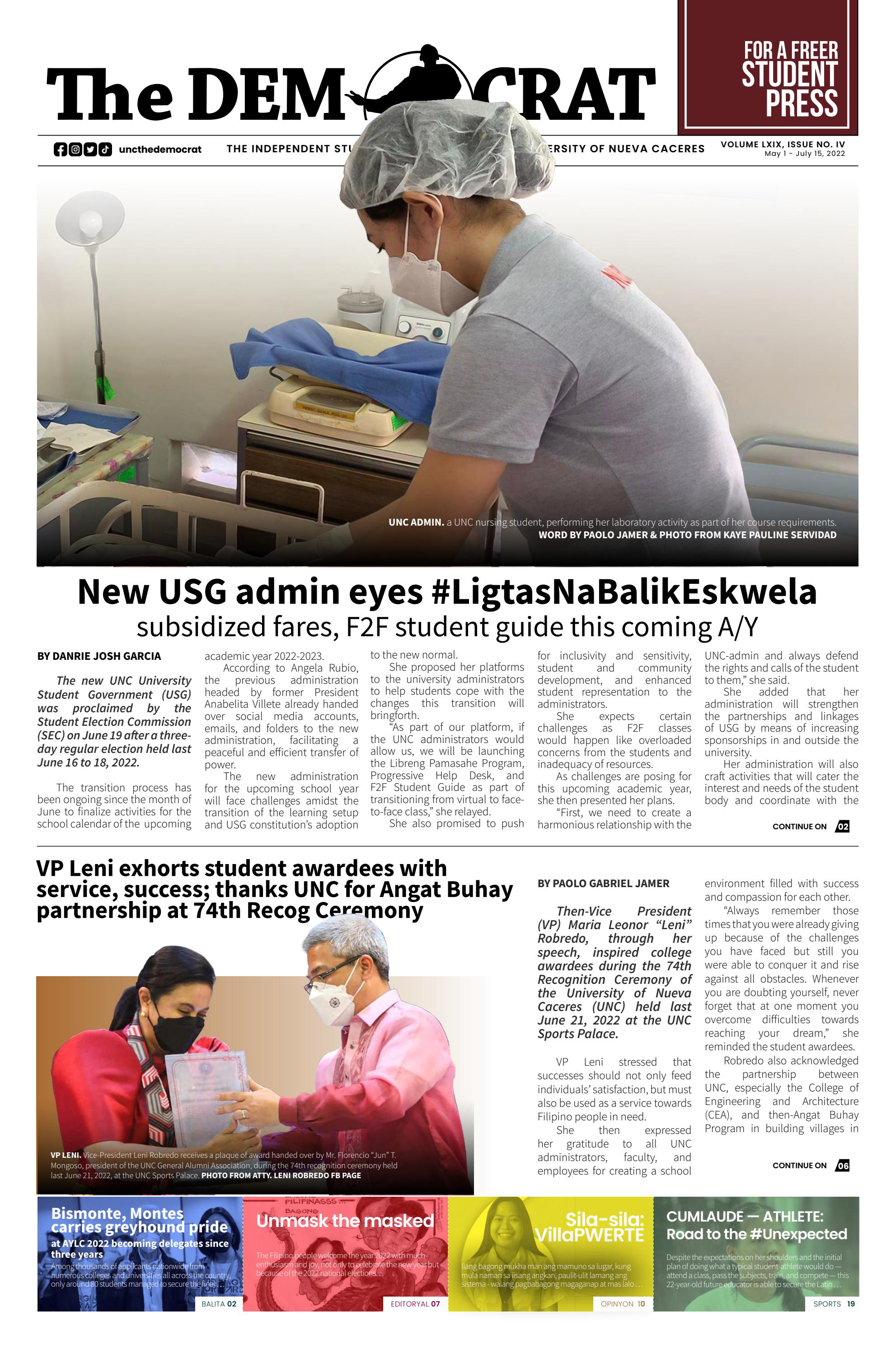 The DEMOCRAT Volume LXIX Issue No. 4 by The DEMOCRAT - Issuu