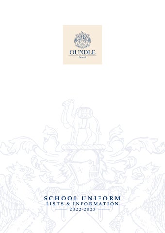 School Uniform Lists and Information by Oundle School and Laxton Junior ...