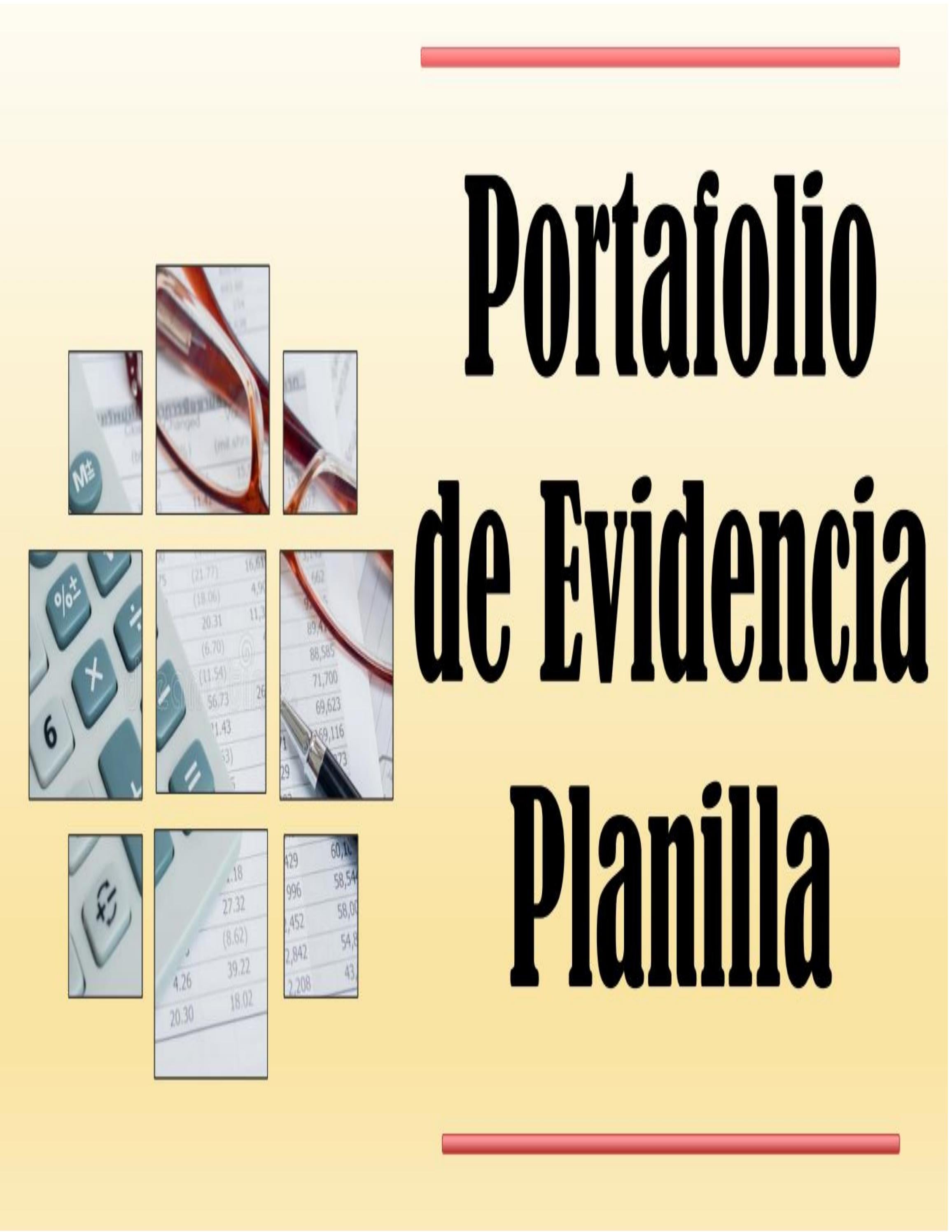 Portafolio de Evidencia-Planilla by dachmairy2885 - Issuu