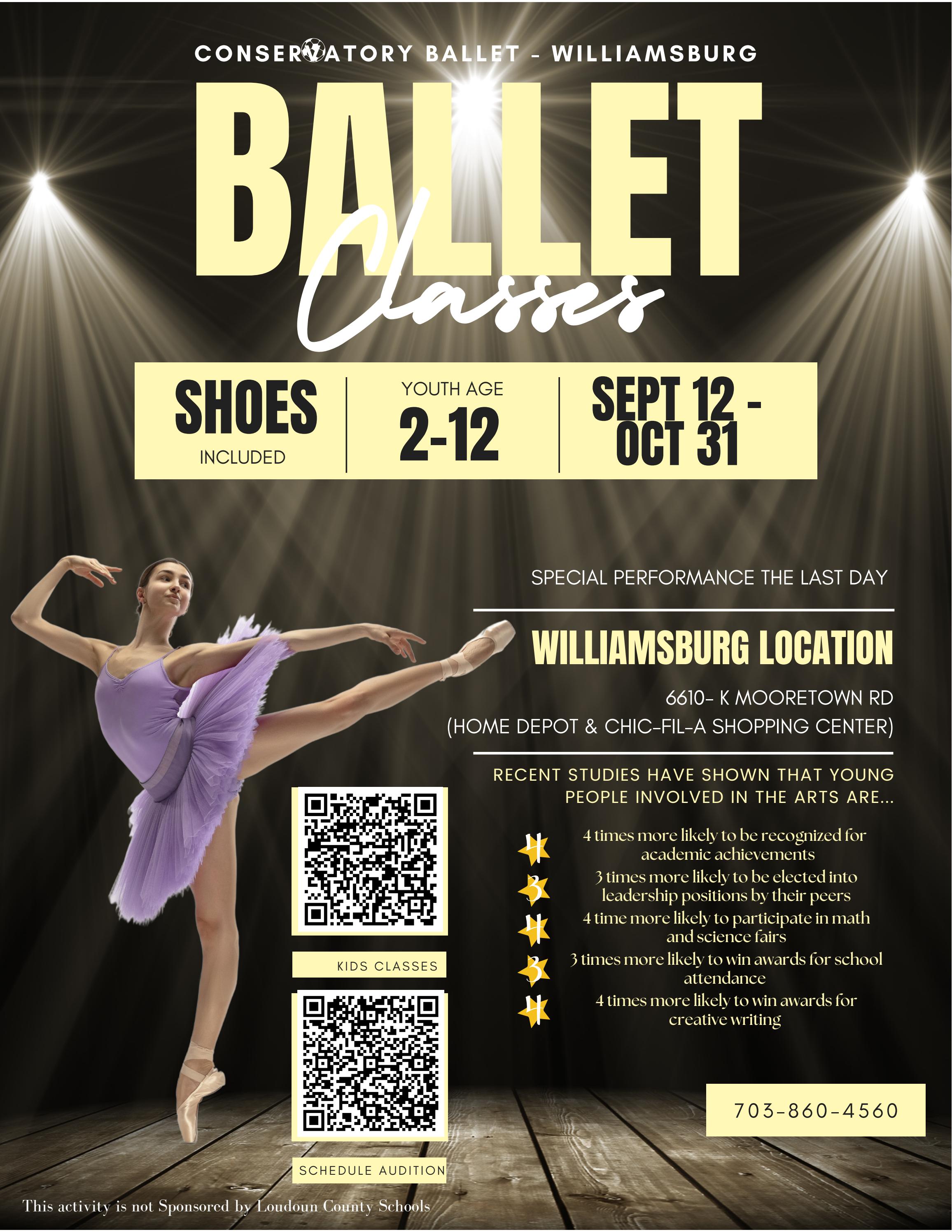 New Ballet Classes in Williamsburg Virginia by Conservatoryballet - Issuu