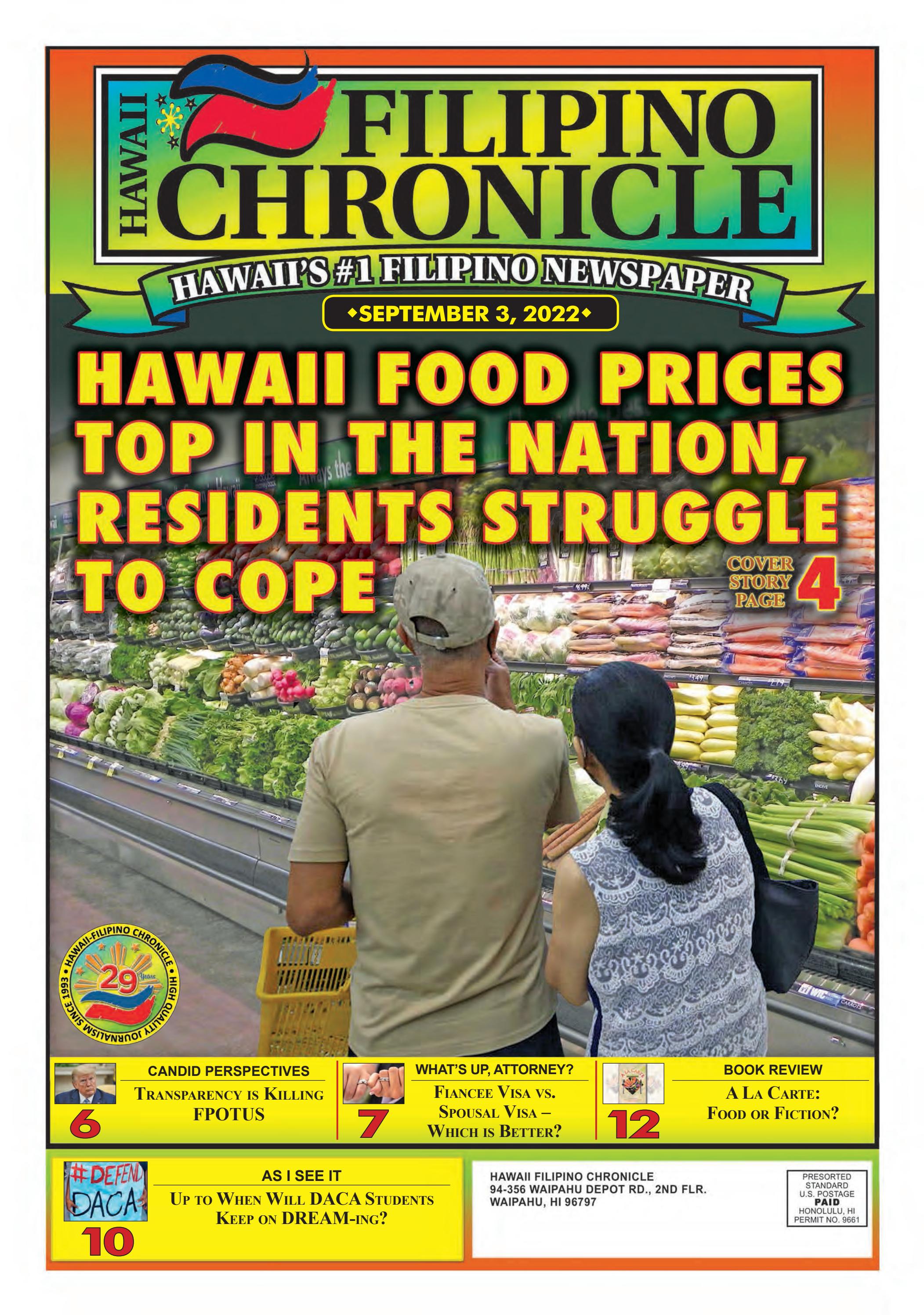 Hawaii Filipino Chronicle - September 3, 2022 by Hawaii Filipino ...