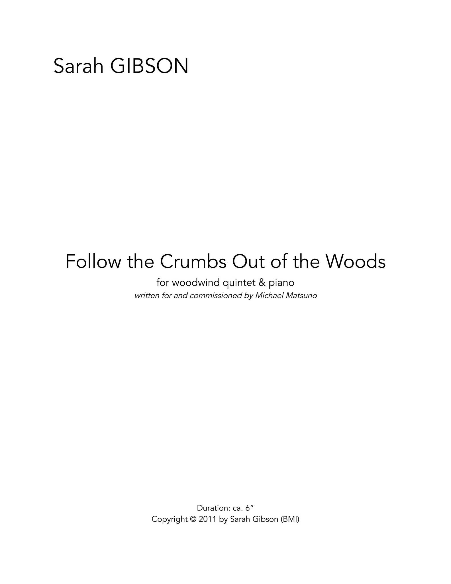 Follow the Crumbs Out of the Woods | Sarah Gibson by sarahgibsoncomp ...