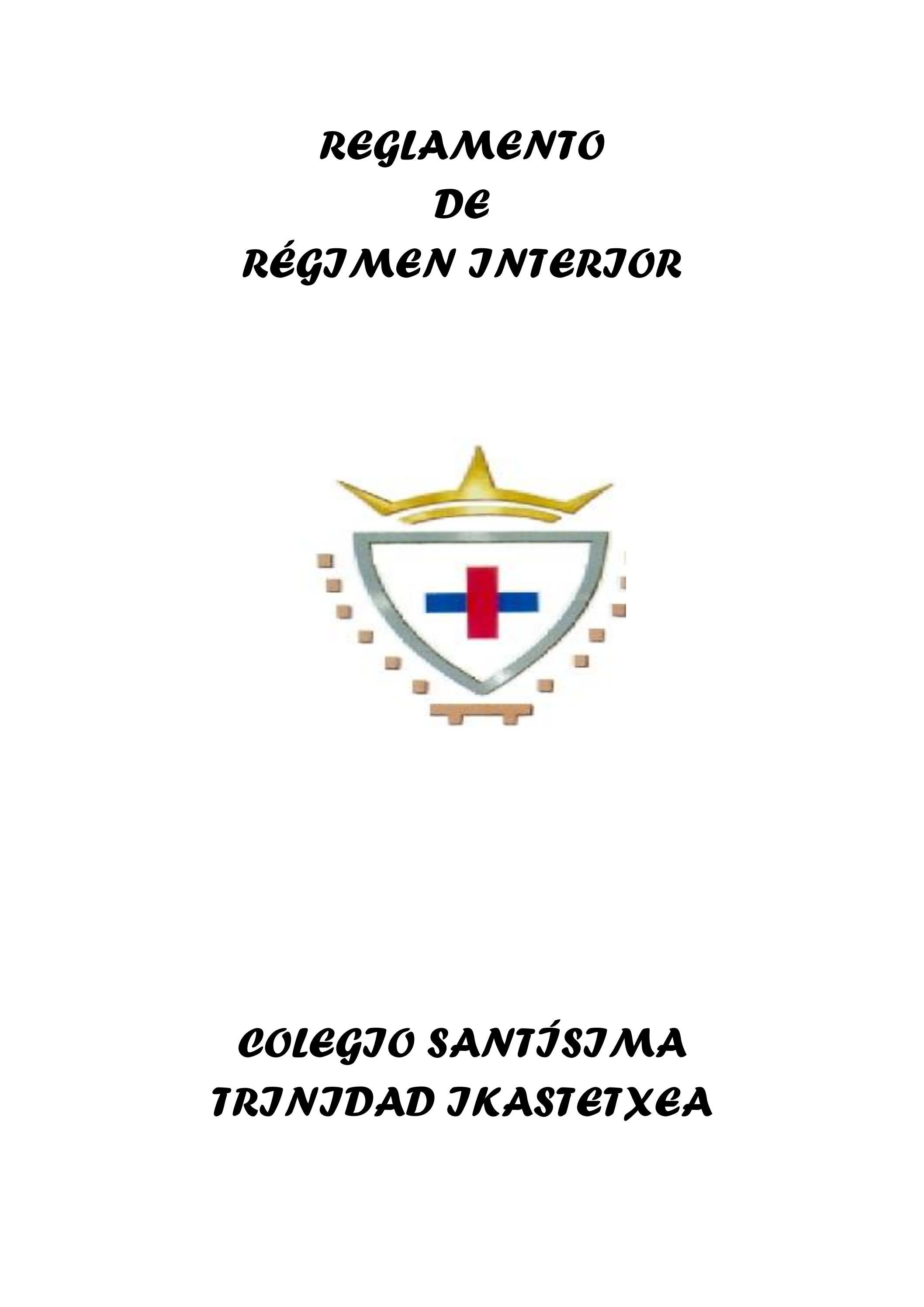 Reglamento de Régimen Interior by Trinitarias Algorta - Issuu