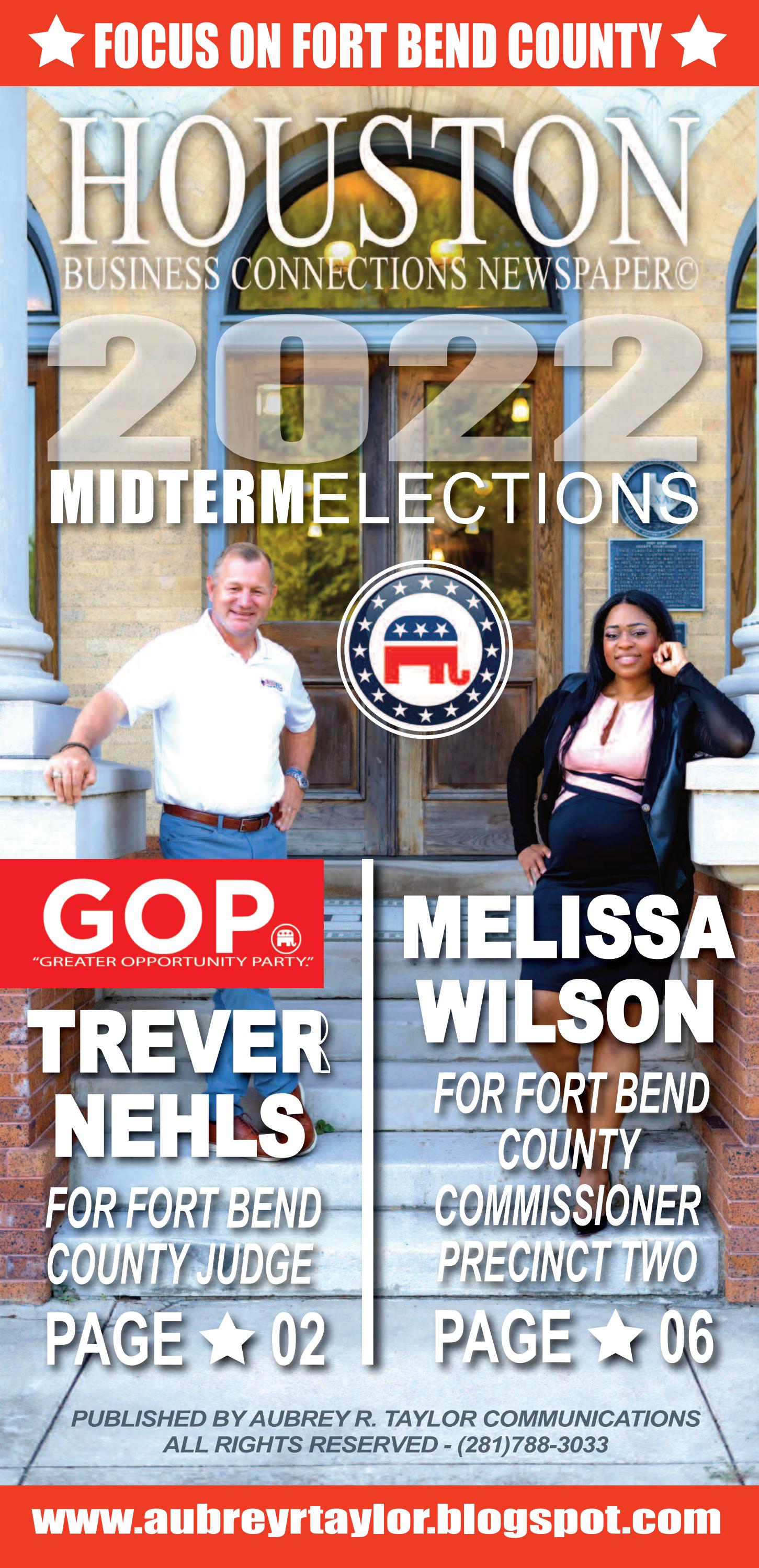 Trever Nehls, Melissa M Wilson Are Endorsed over County Judge KP George ...