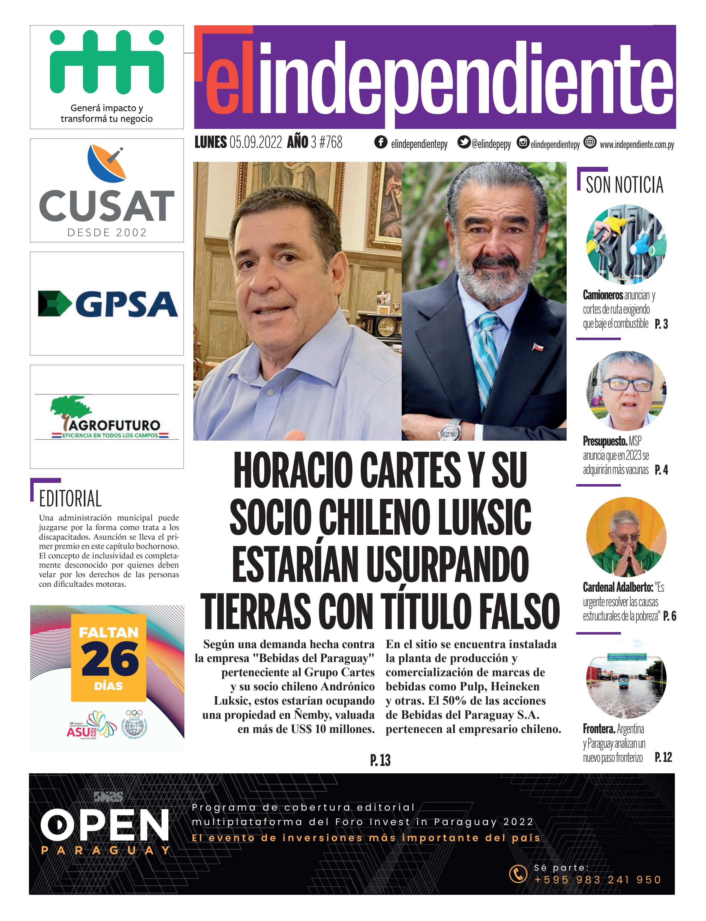 El Independiente Edición 05-09-2022 by Editorial de Negocios S.A. - Issuu
