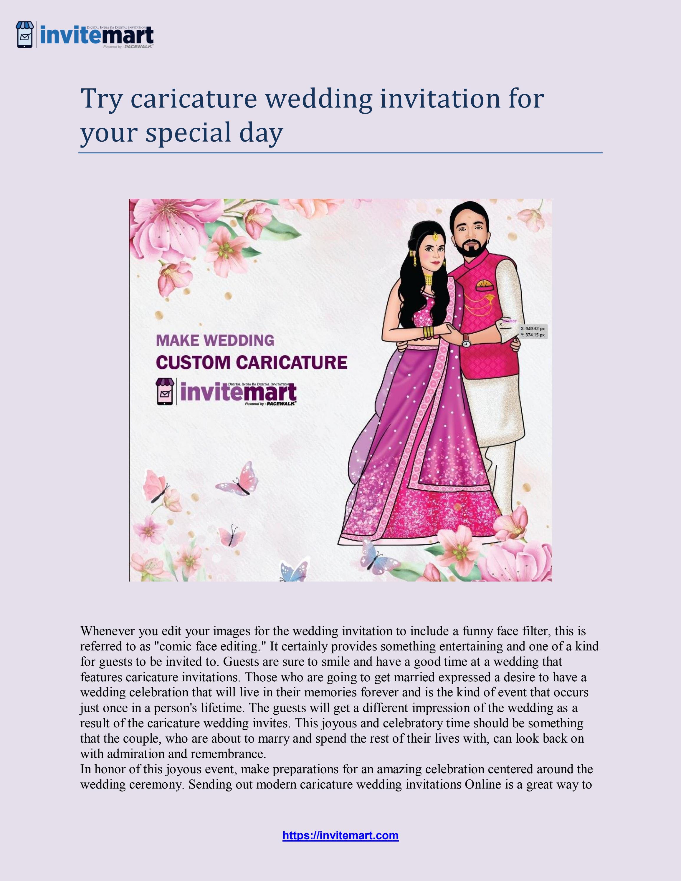 Caricature Wedding Invitation By InviteMart Issuu Caricature Wedding Invitation By InviteMart Issuu