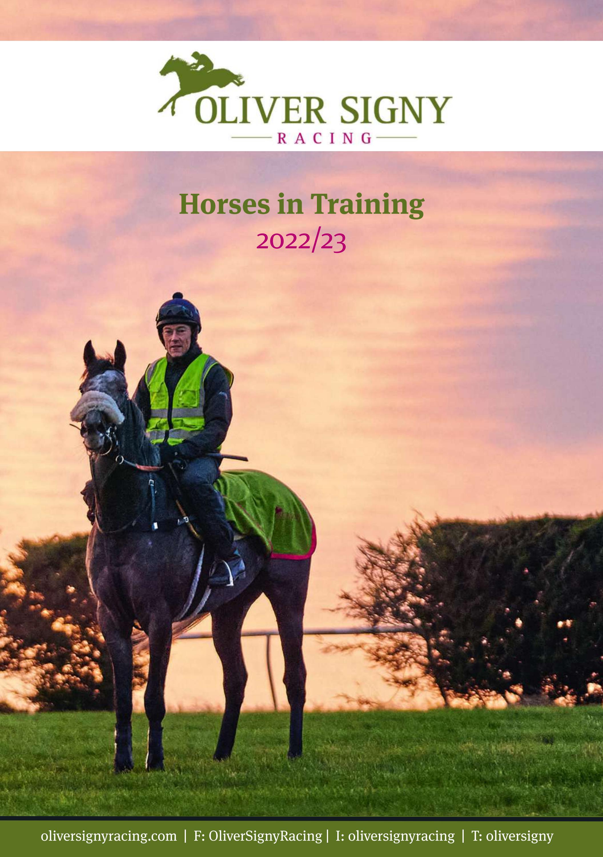Oliver Signy Horses in Training - 2022/23 by Weatherbys - Issuu