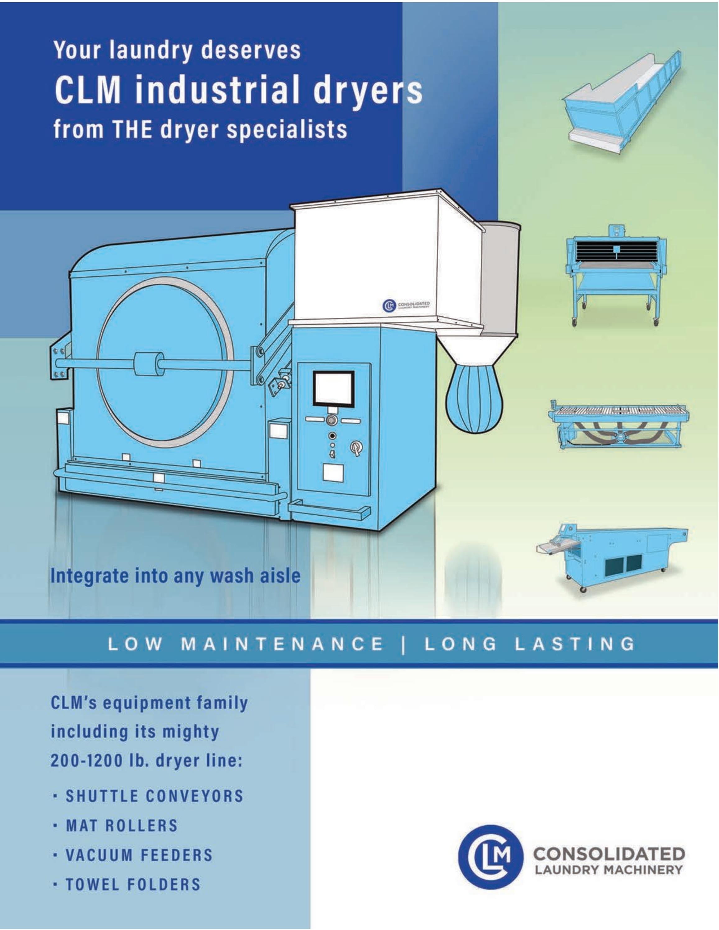 Your Laundry Deserves CLM industrial dryers from the dryer specialists ...