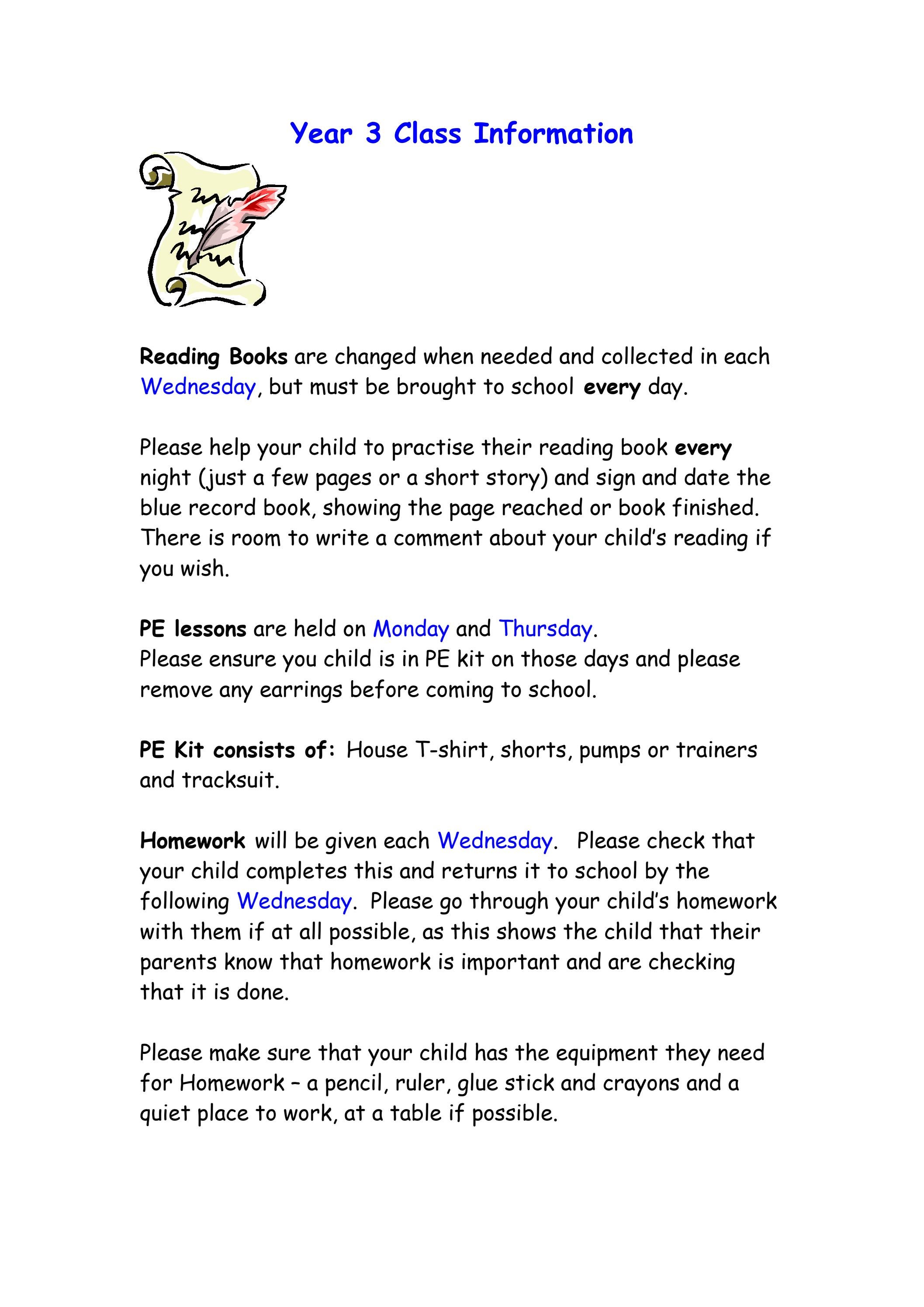 Year 3 Class Information 2022 by Schudio - Issuu