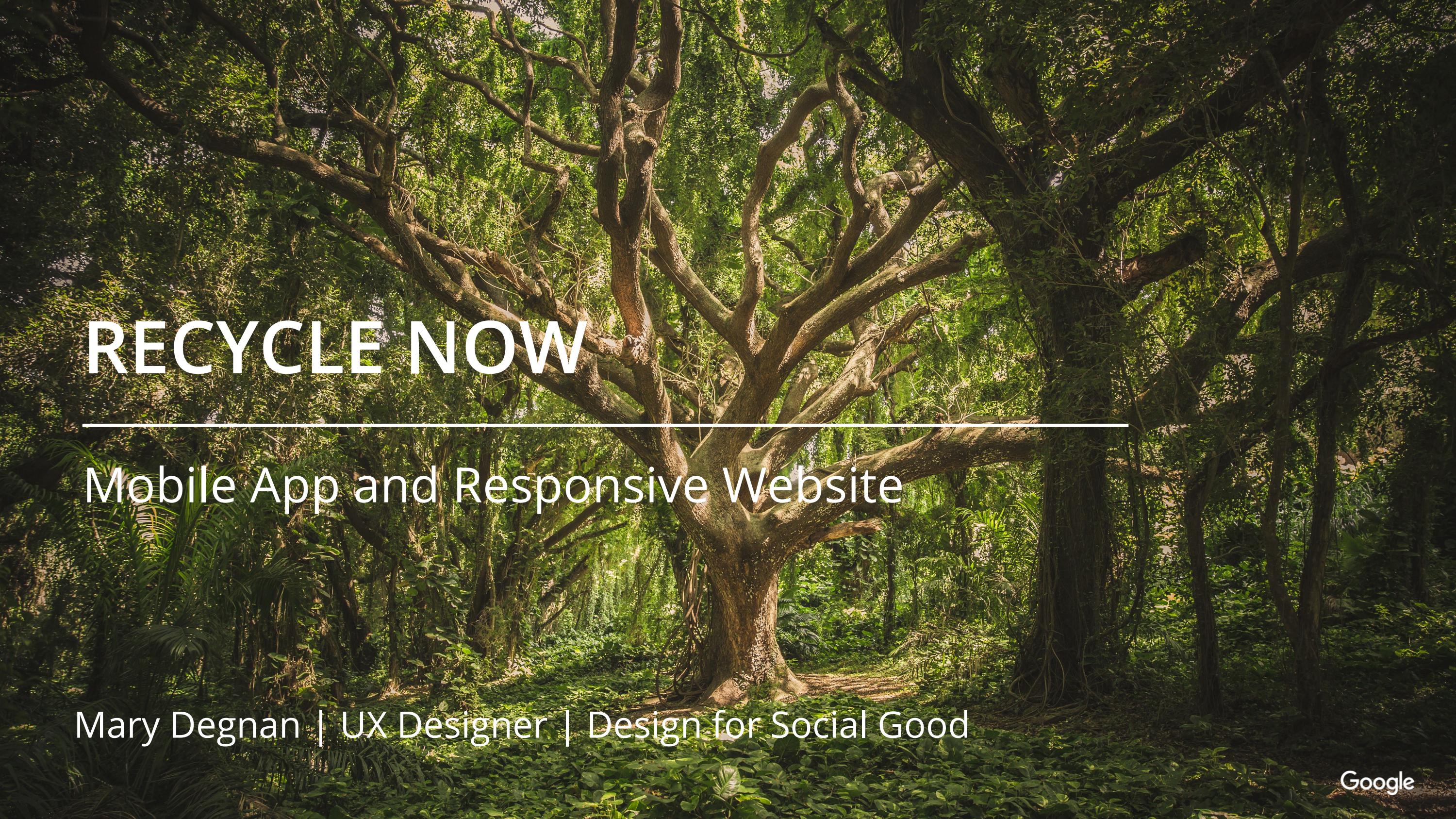Recycling mobile app and responsive website UX case study by Mary Degnan - Issuu
