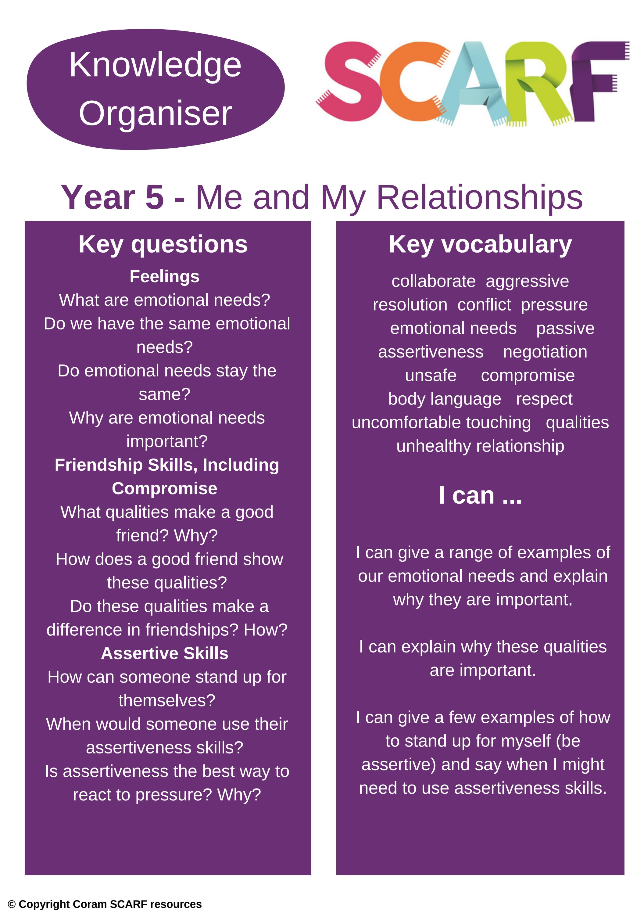 Year 5 PSHE Knowledge organisers by Schudio - Issuu