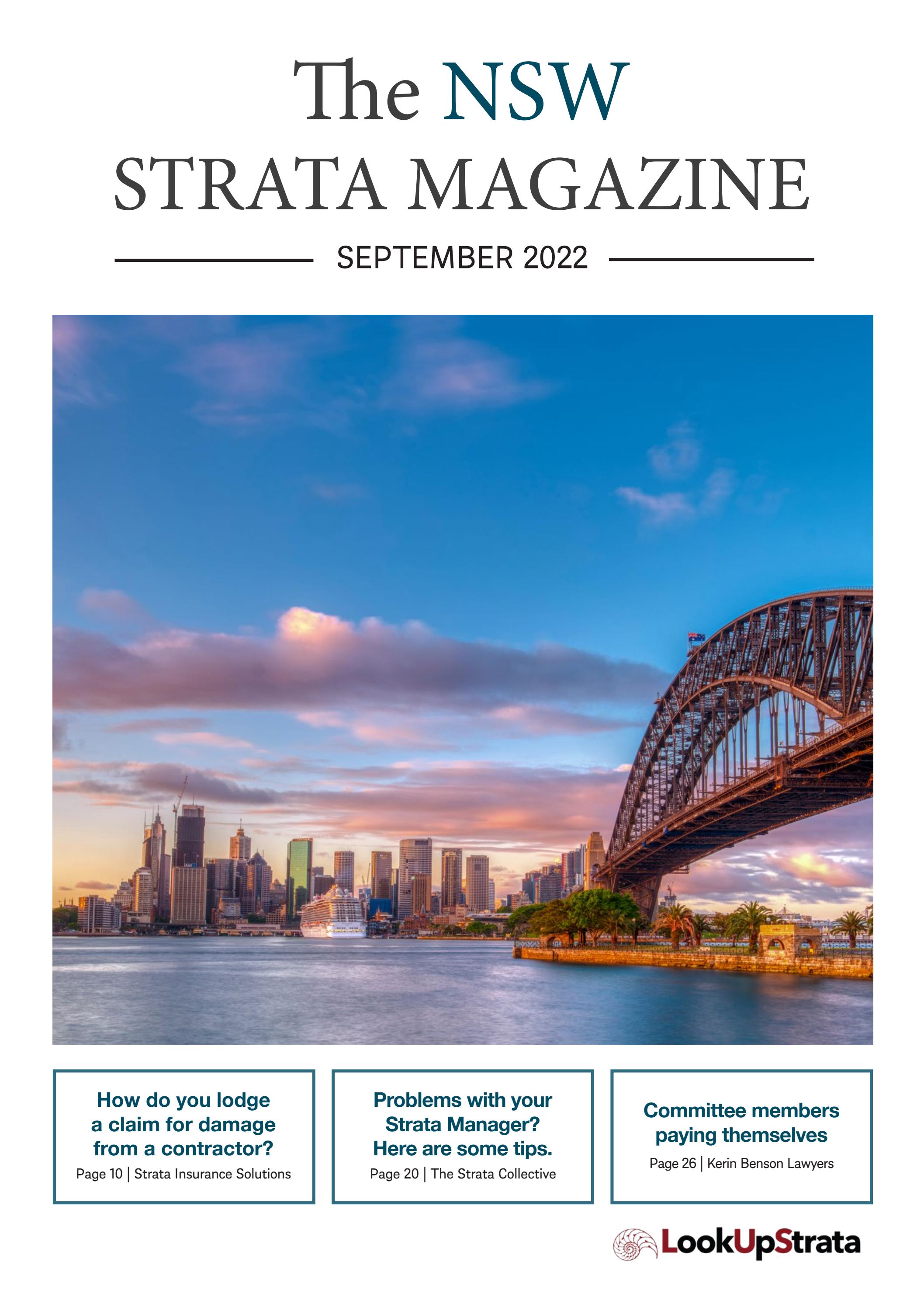 The NSW Strata Magazine | September 2022 by LookUpStrata - Issuu