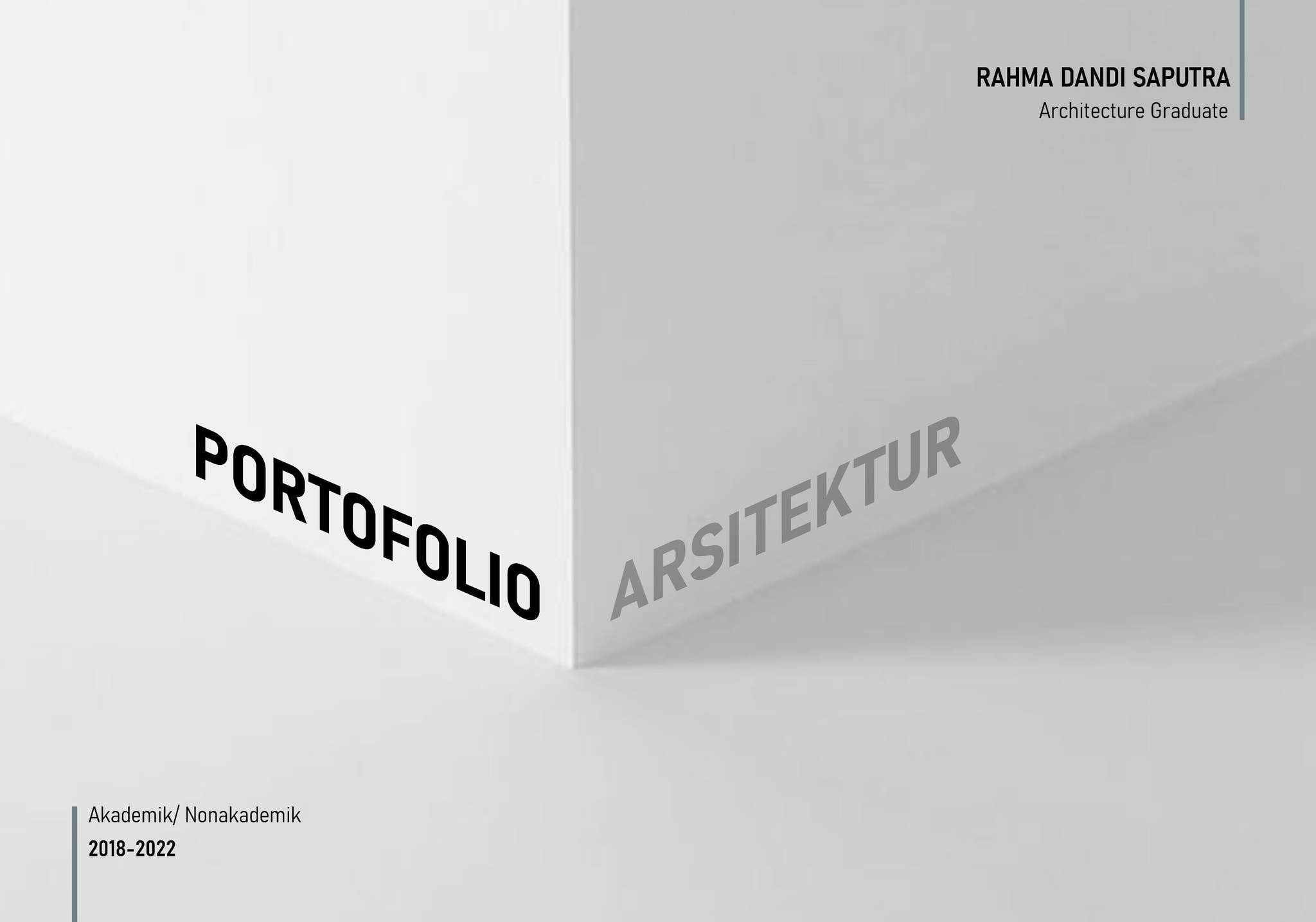 Portofolio Arsitektur Rahma Dandi Saputra by rahmadandisaputra - Issuu