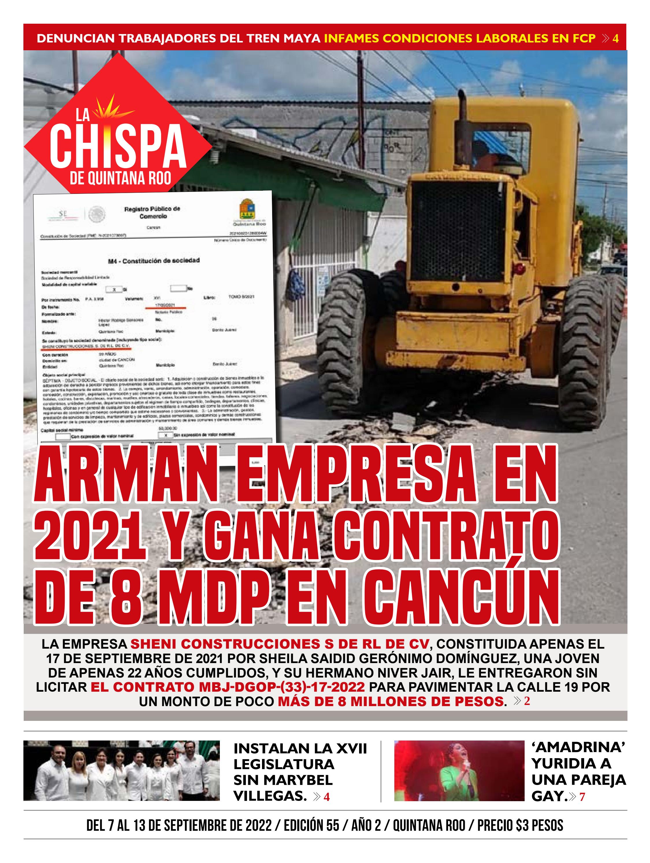 Semanario La Chispa de Quintana Roo, edición 55 by Revista LaChispa - Issuu