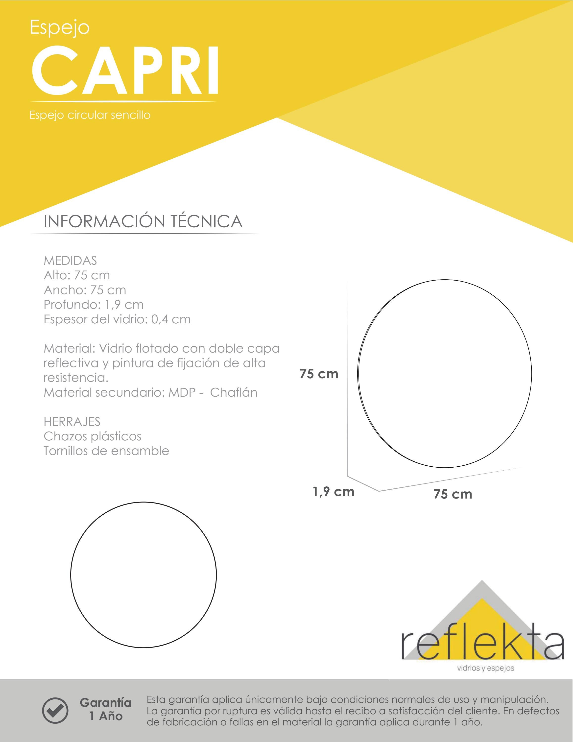 Ficha técnica Capri led Reflekta by Madecentro Colombia - Issuu