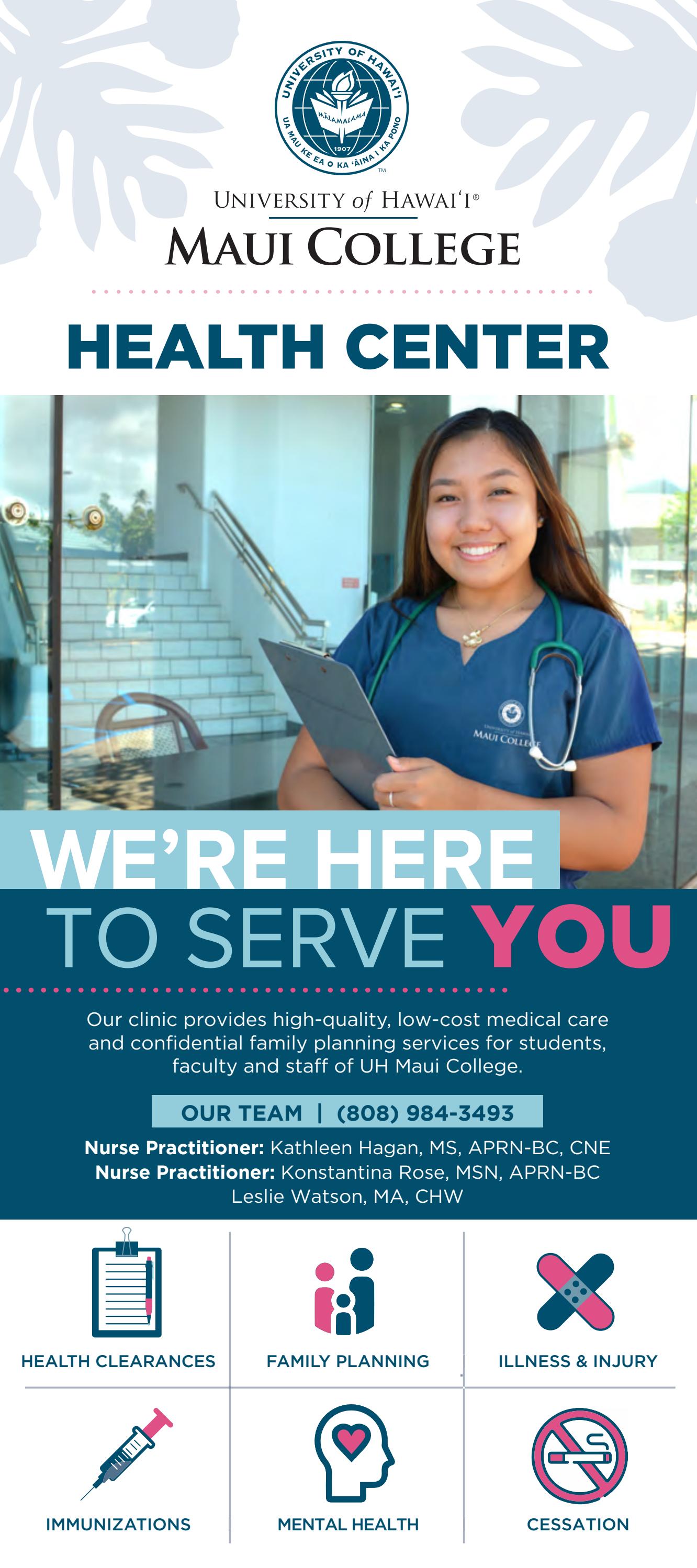 UH Maui College Health Center - Information Card by UHMC - Issuu