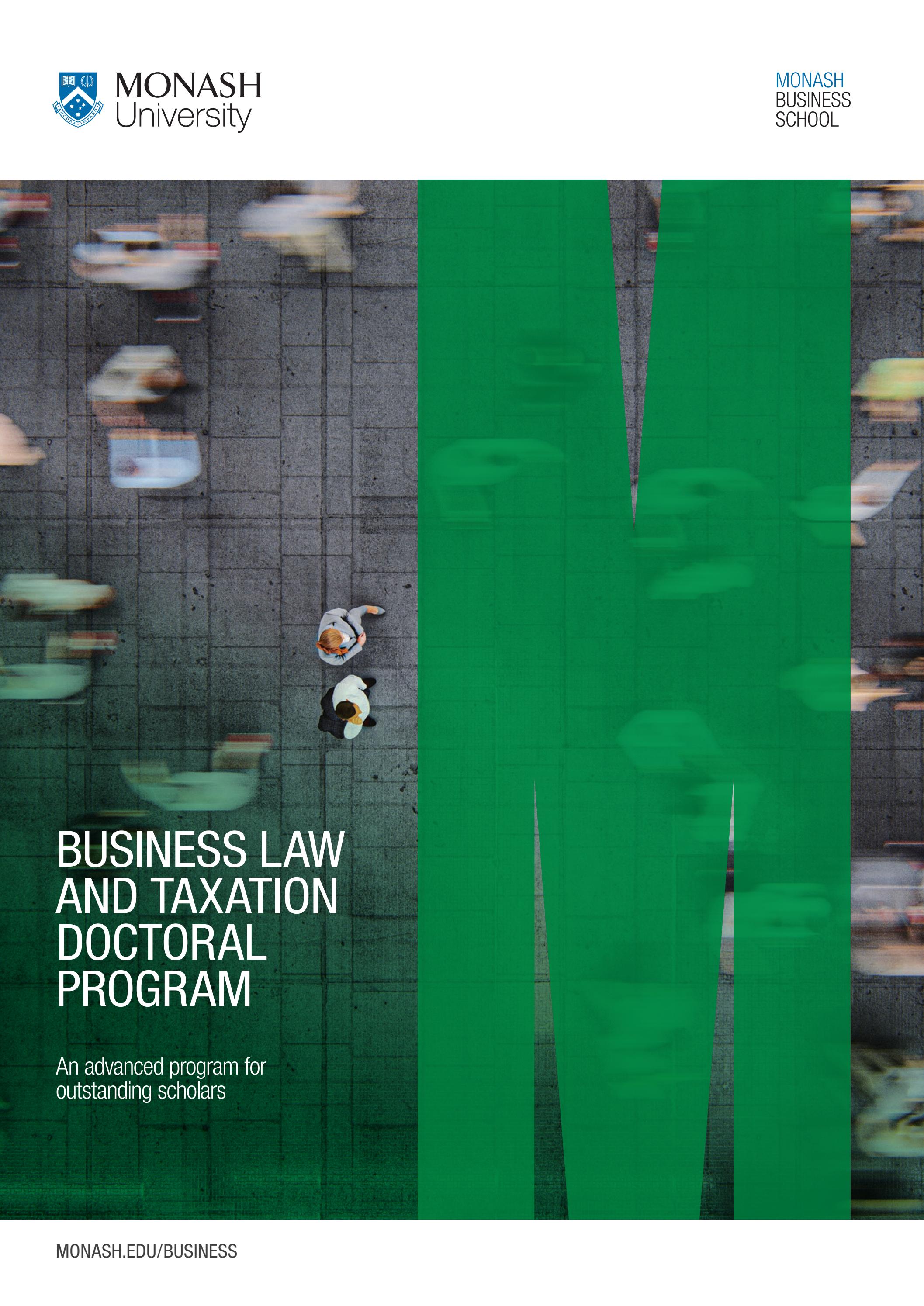 Monash Doctoral Business Law and Taxation 2022 PhD Brochure by Monash ...