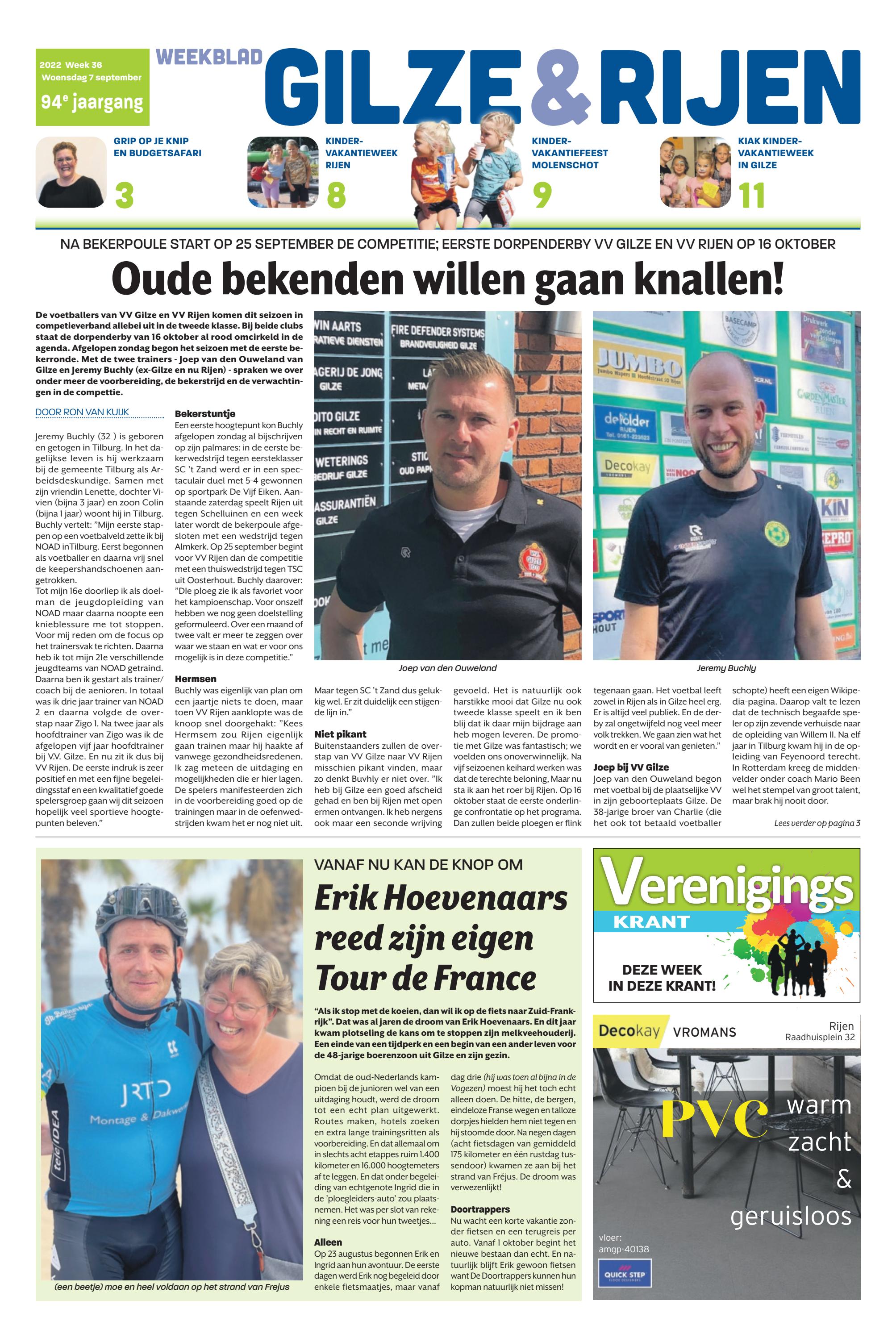 Weekblad Gilze en Rijen 07-09-2022 by Uitgeverij Em de Jong - Issuu