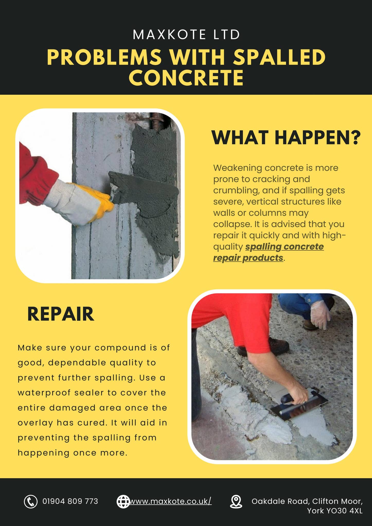 Problems With Spalled Concrete by Maxkote Ltd - Issuu